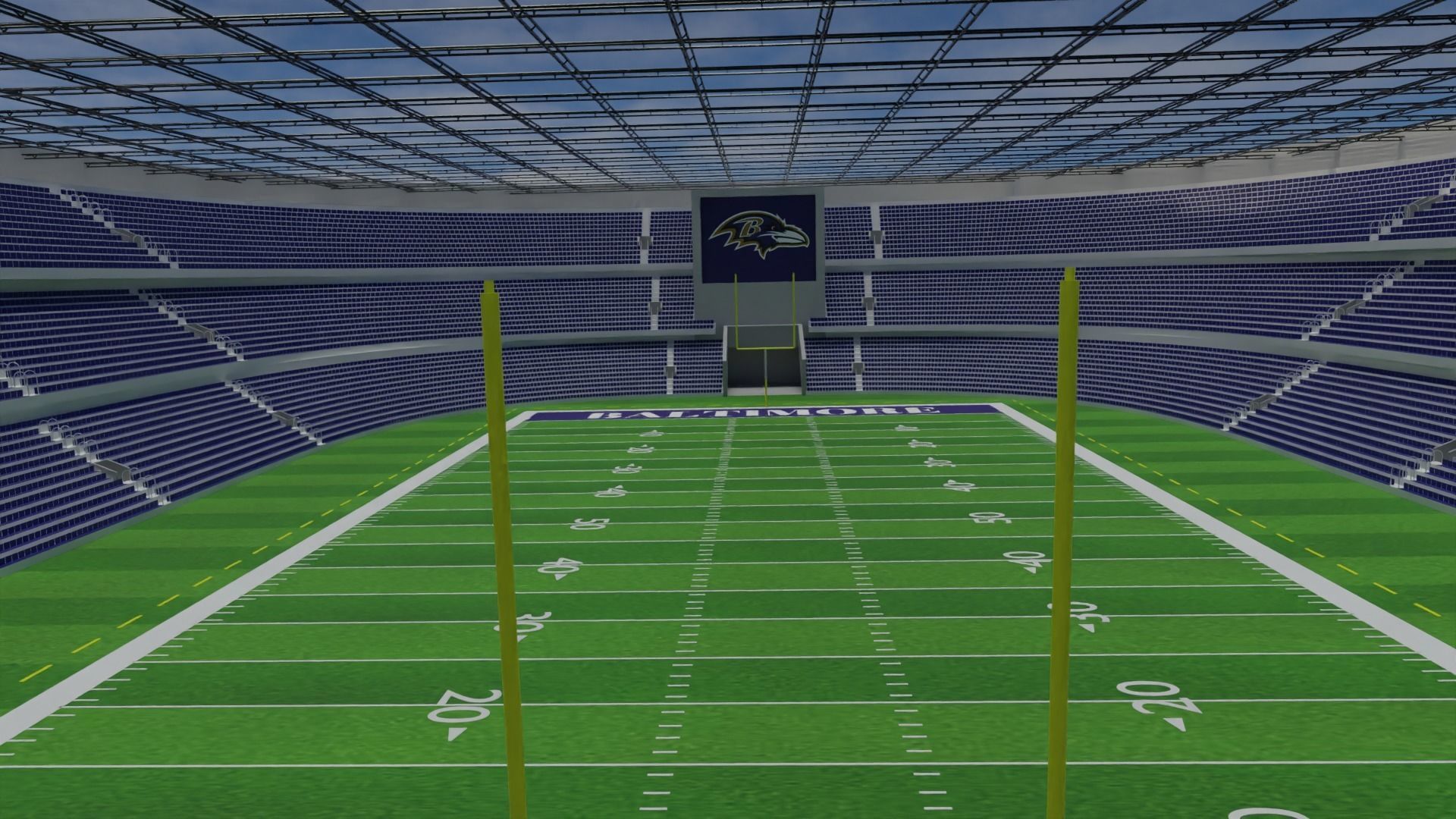 3D model Baltimore Ravens - American Football Stadium VR / AR / low ...