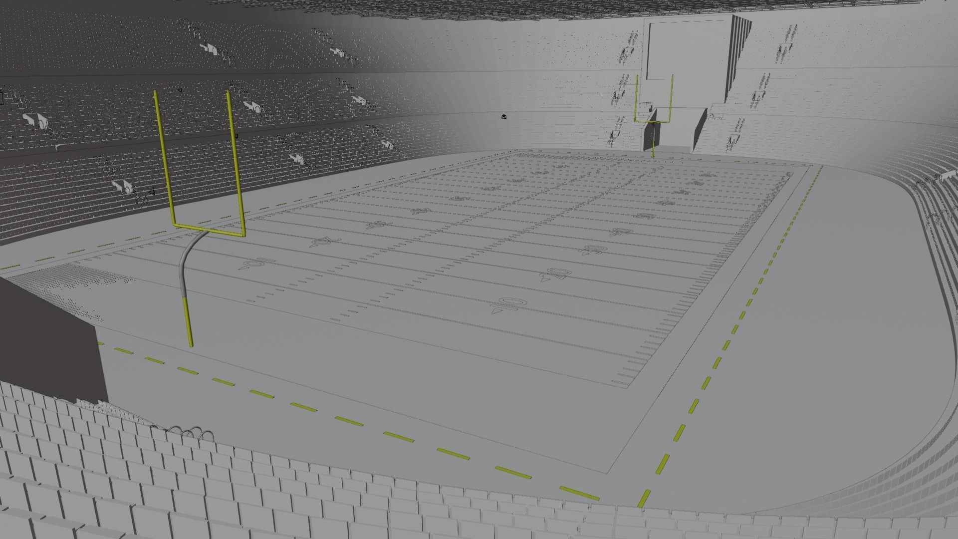 3D model Dallas Cowboys - American Football Stadium VR / AR / low-poly ...