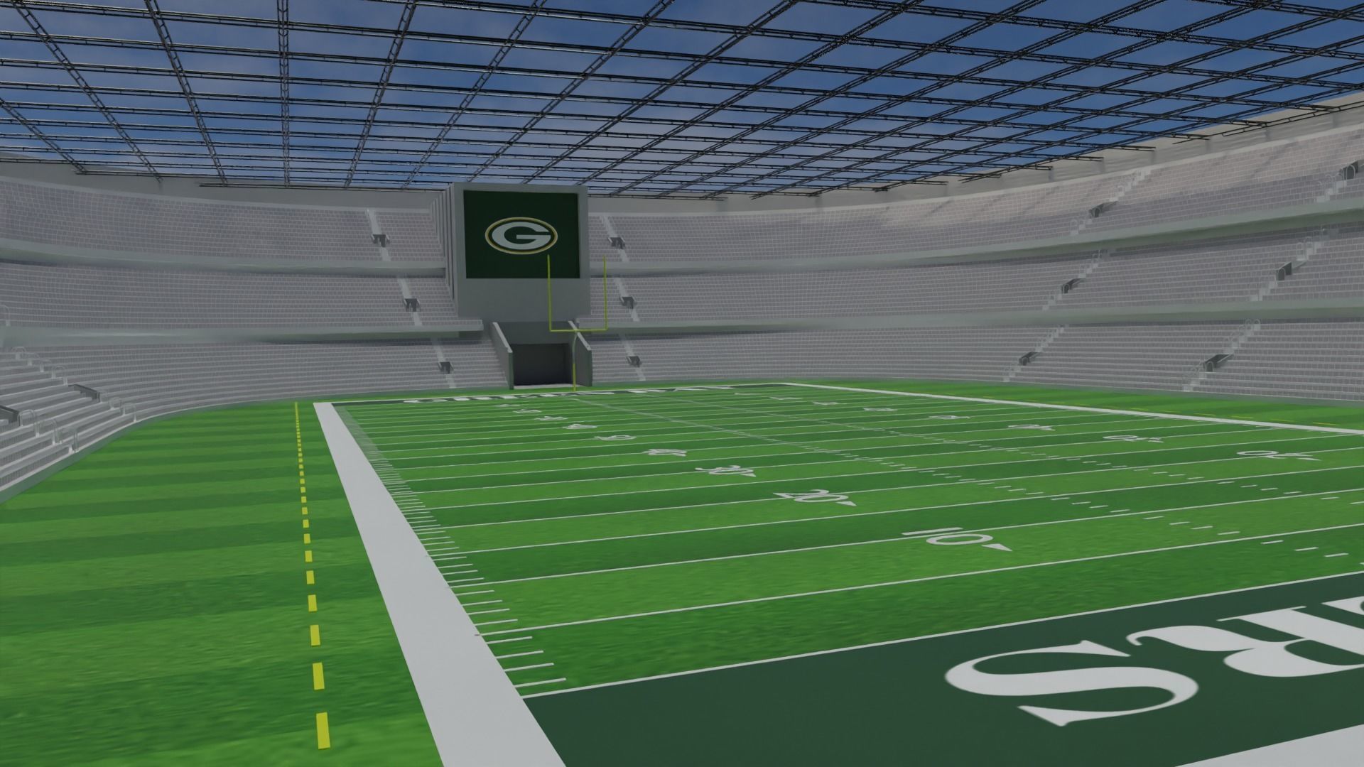 3D model Green Bay Packers - American Football Stadium VR / AR / low ...