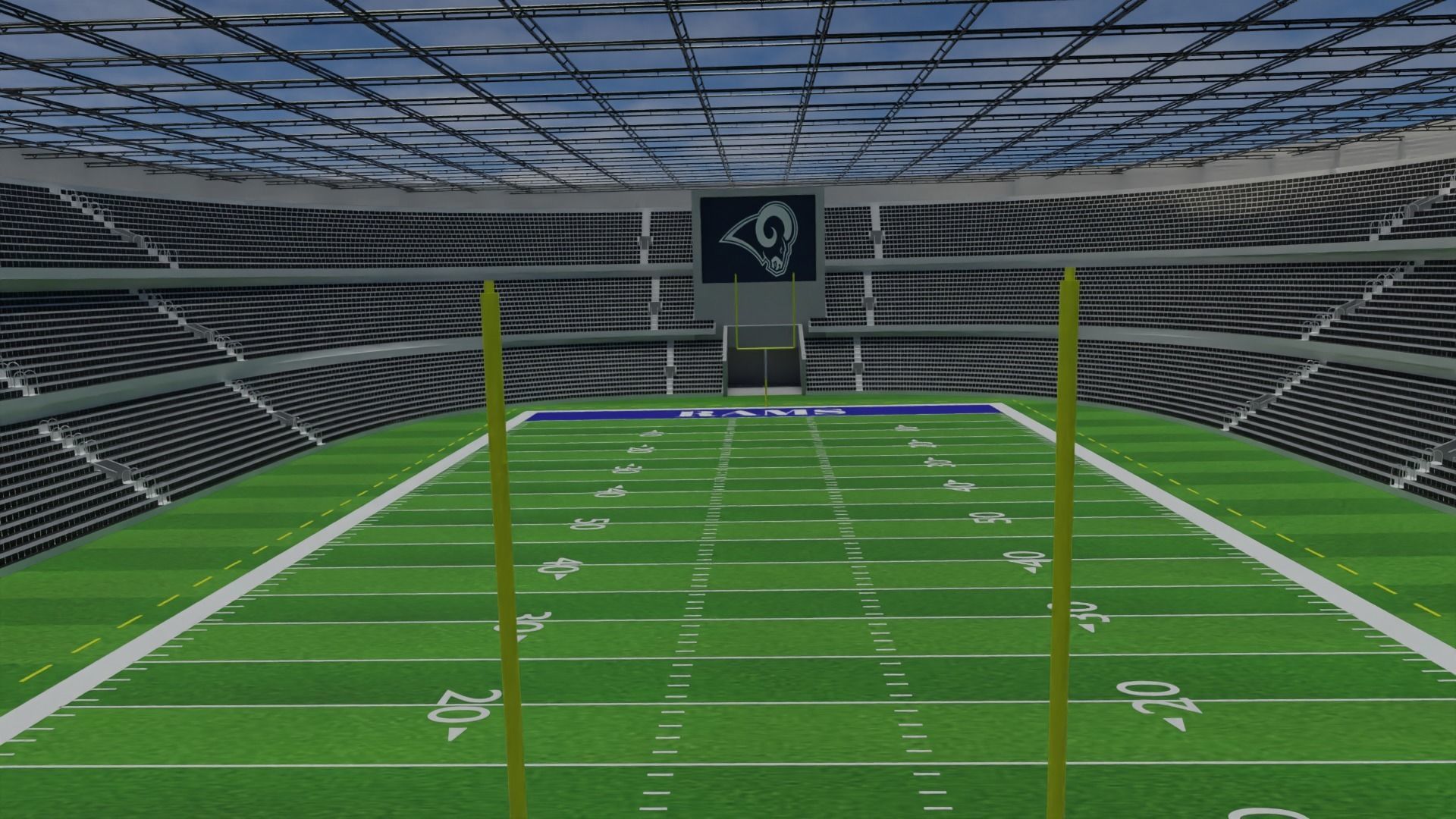 3D model Los Angeles Rams - American Football Stadium VR / AR / low ...