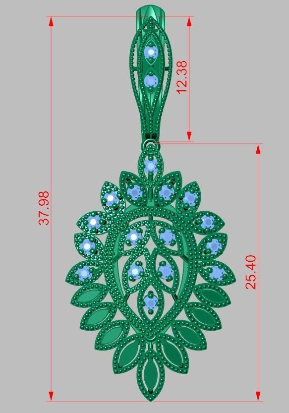 Earring 3D model 3D printable model 0089-11 free 3D model 3D printable ...