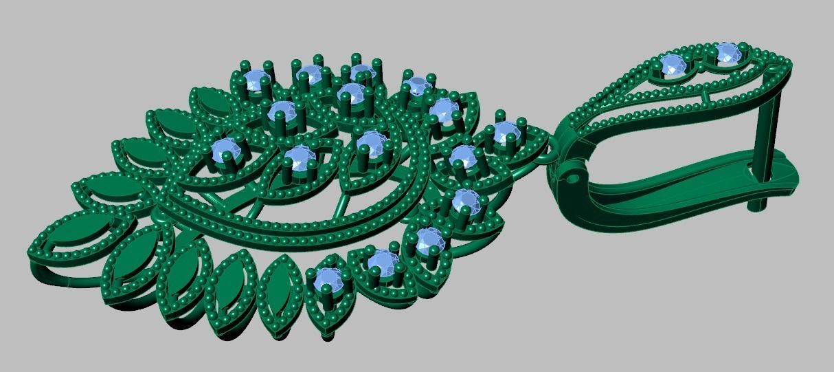 Earring 3D model 3D printable model 0089-11 free 3D model 3D printable ...