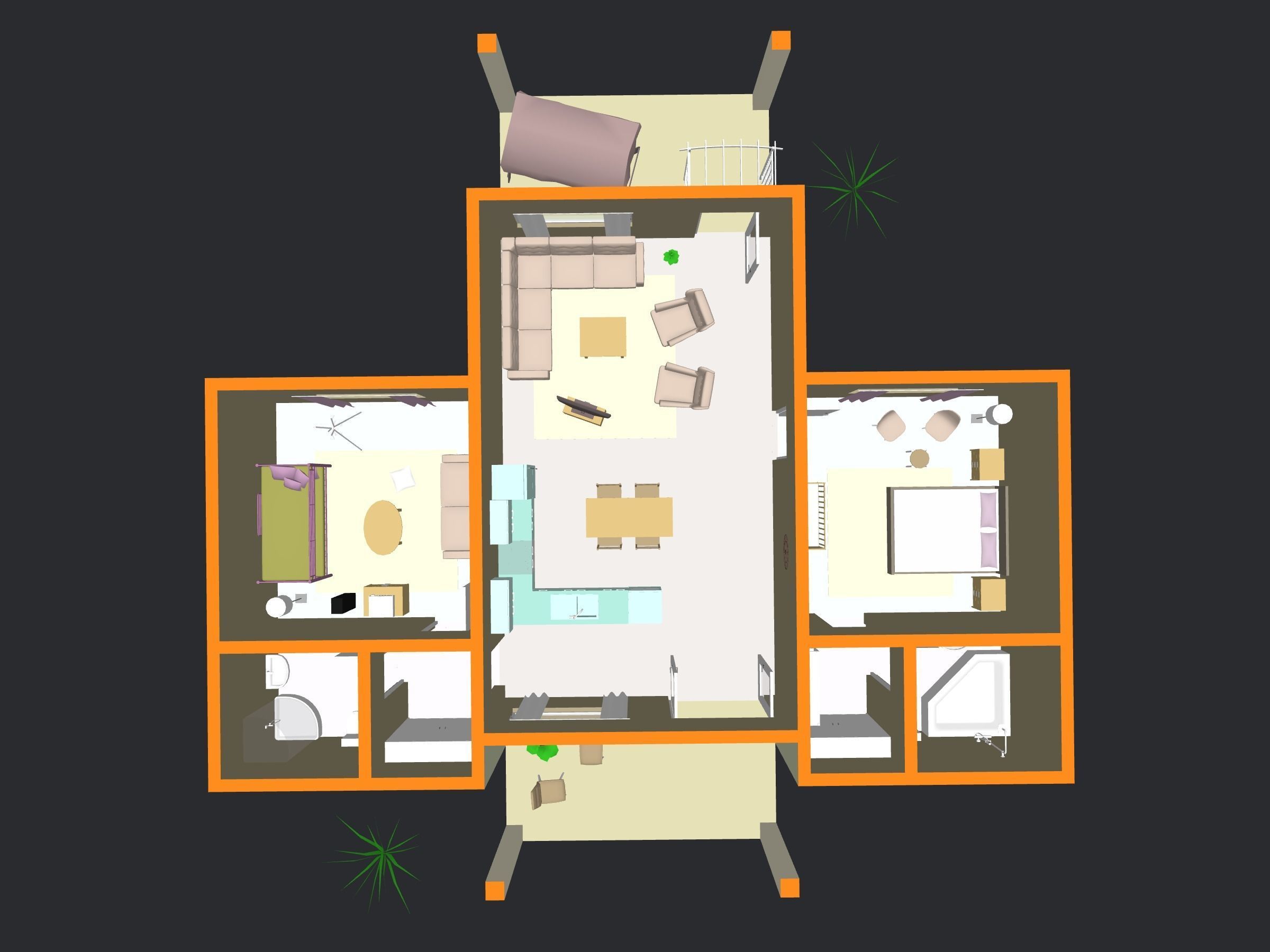 Cottage design 3D model | CGTrader