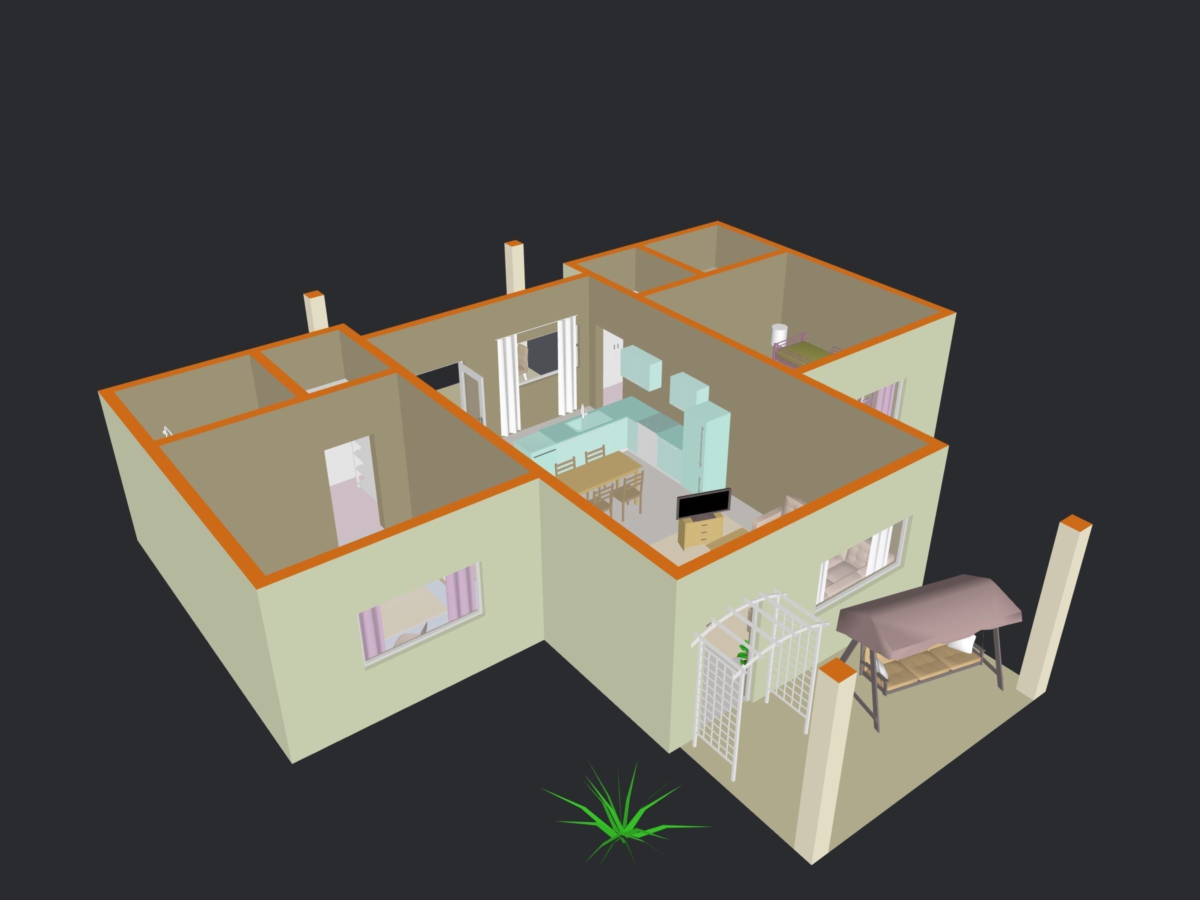 Cottage design 3D model | CGTrader