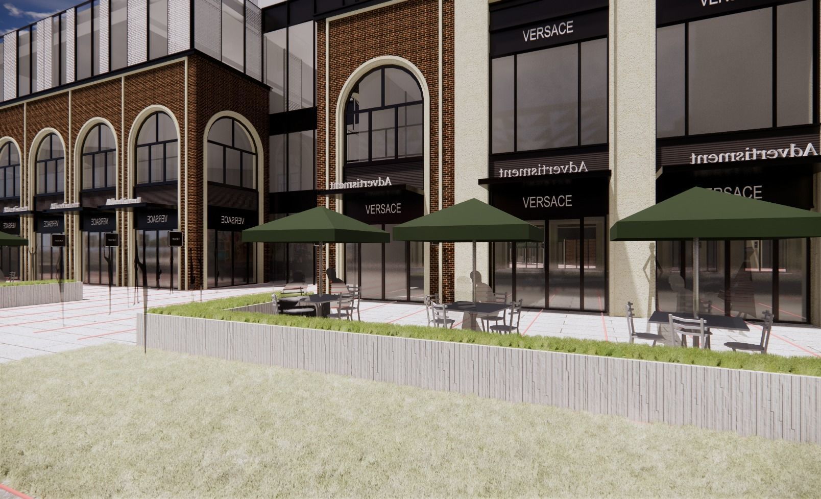 BOLCK- American-style commercial street 3D model | CGTrader