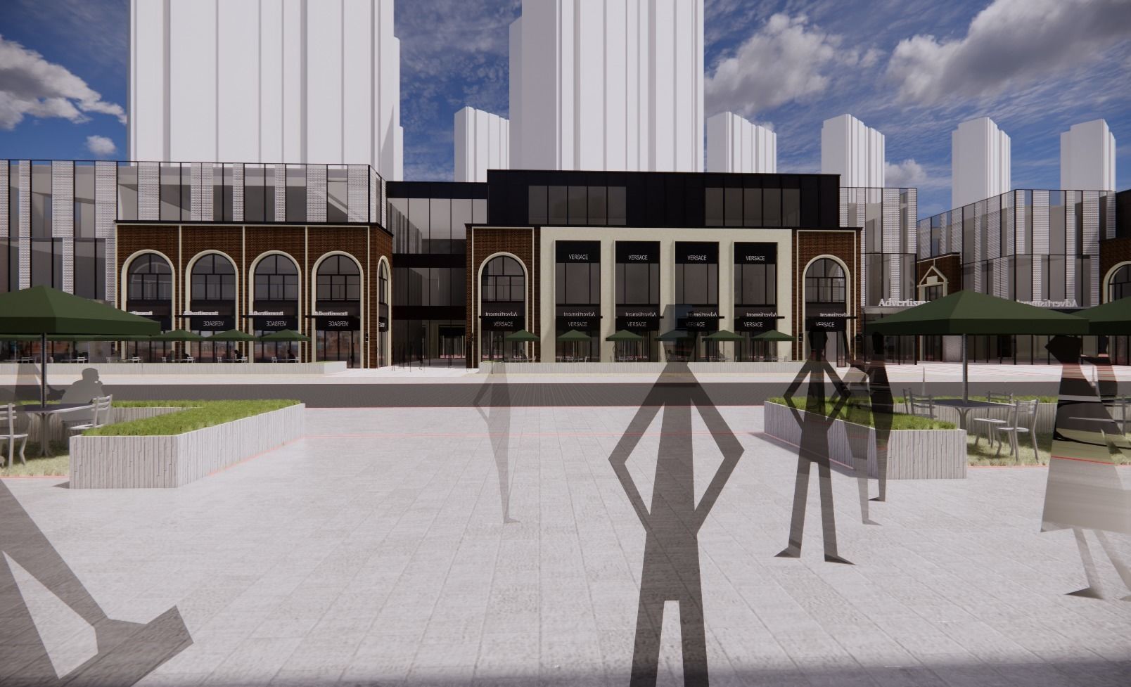 BOLCK- American-style commercial street 3D model | CGTrader