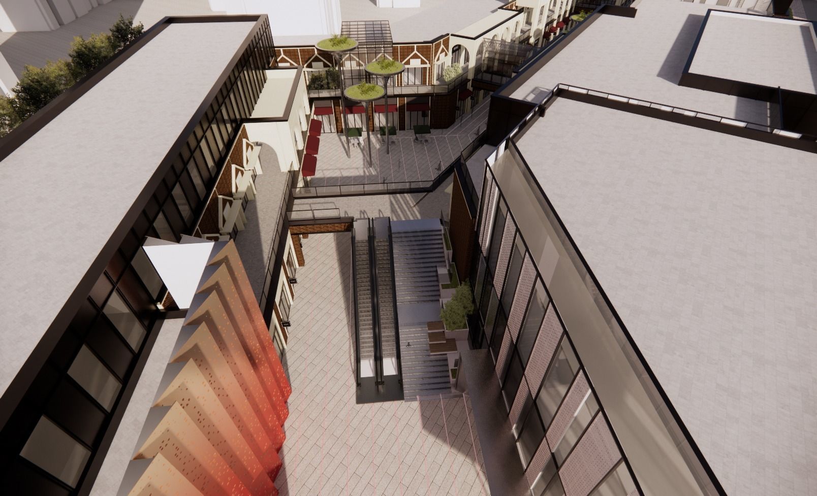 BOLCK- American-style commercial street 3D model | CGTrader