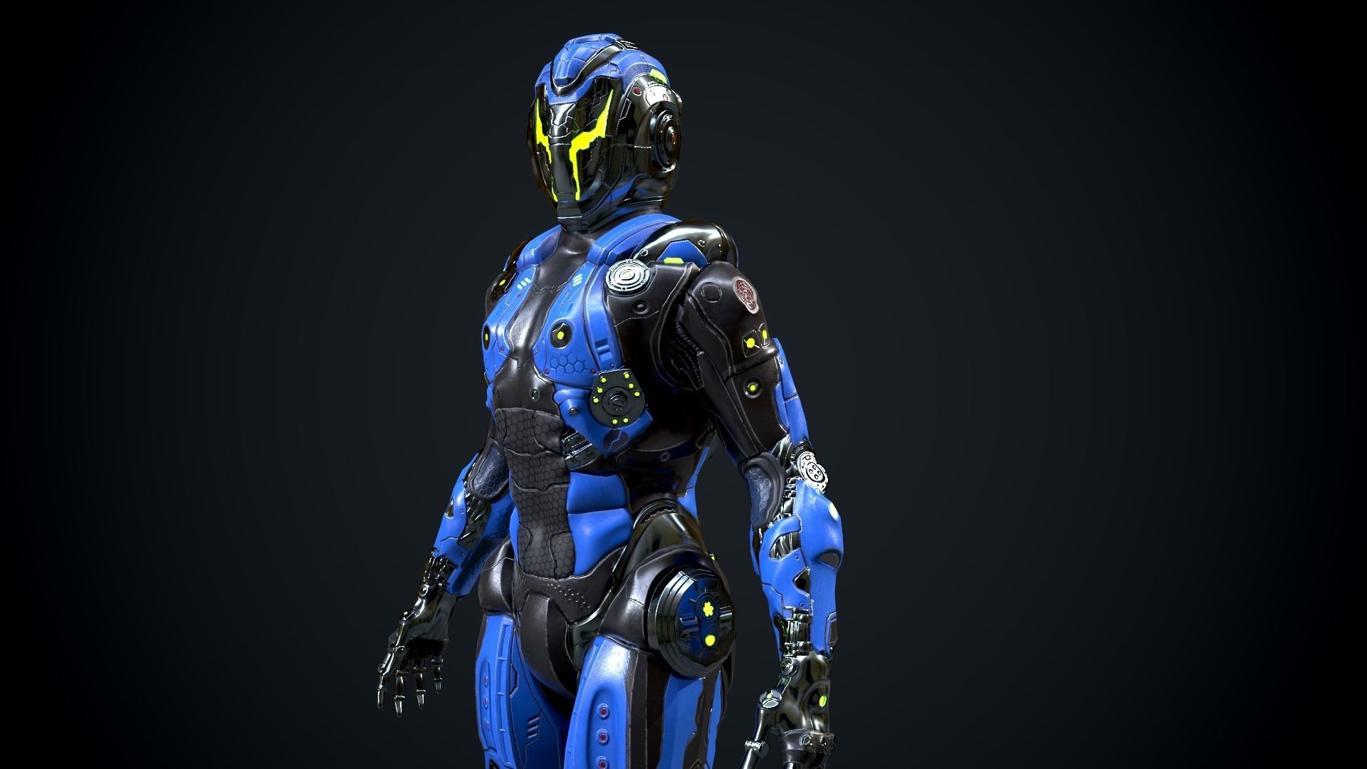 3D model Cyborg VR / AR / low-poly | CGTrader