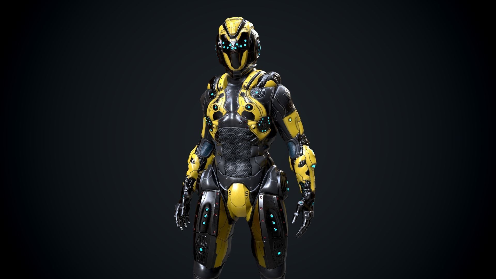 3D model Cyborg VR / AR / low-poly | CGTrader