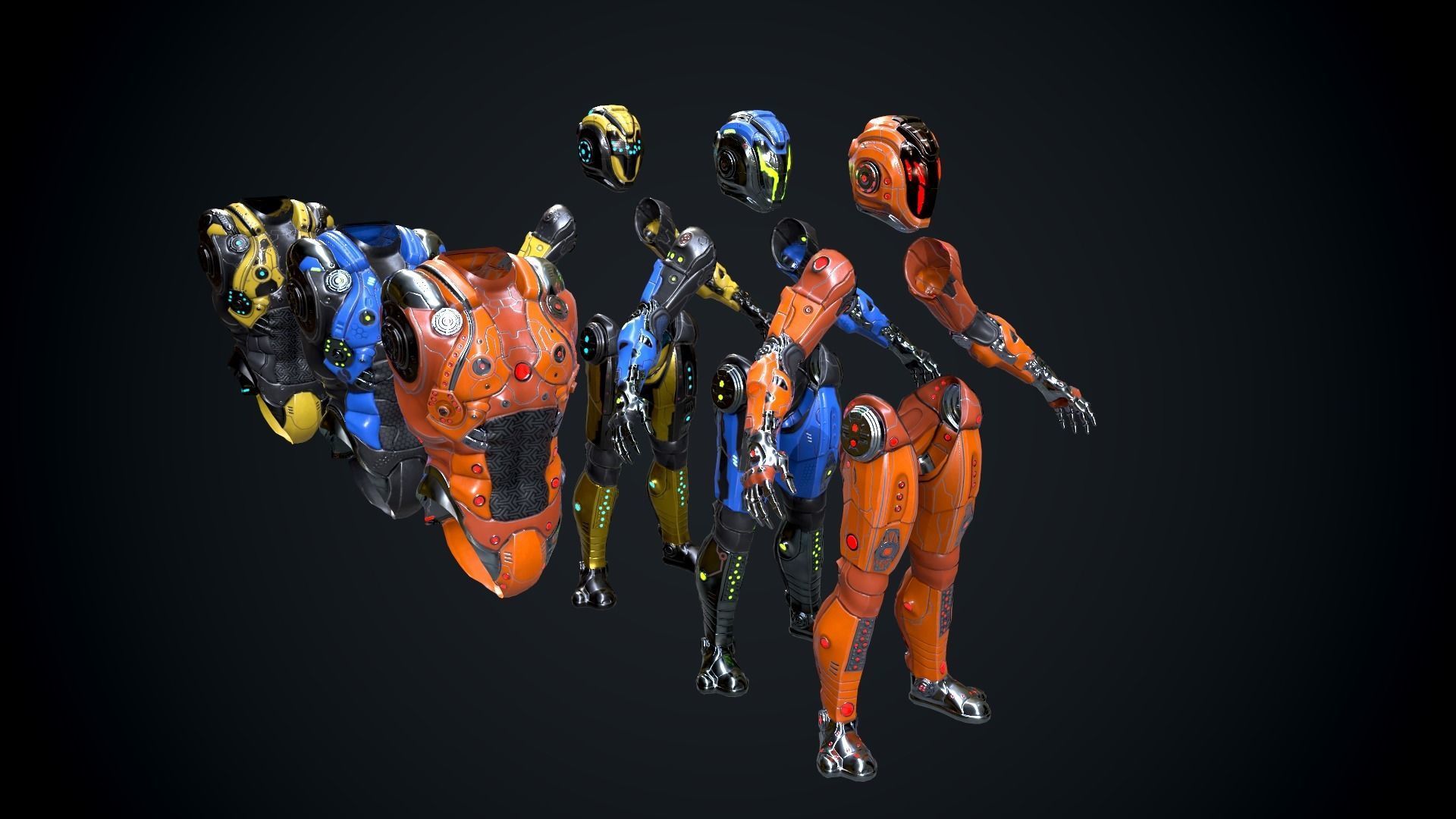 3D model Cyborg VR / AR / low-poly | CGTrader