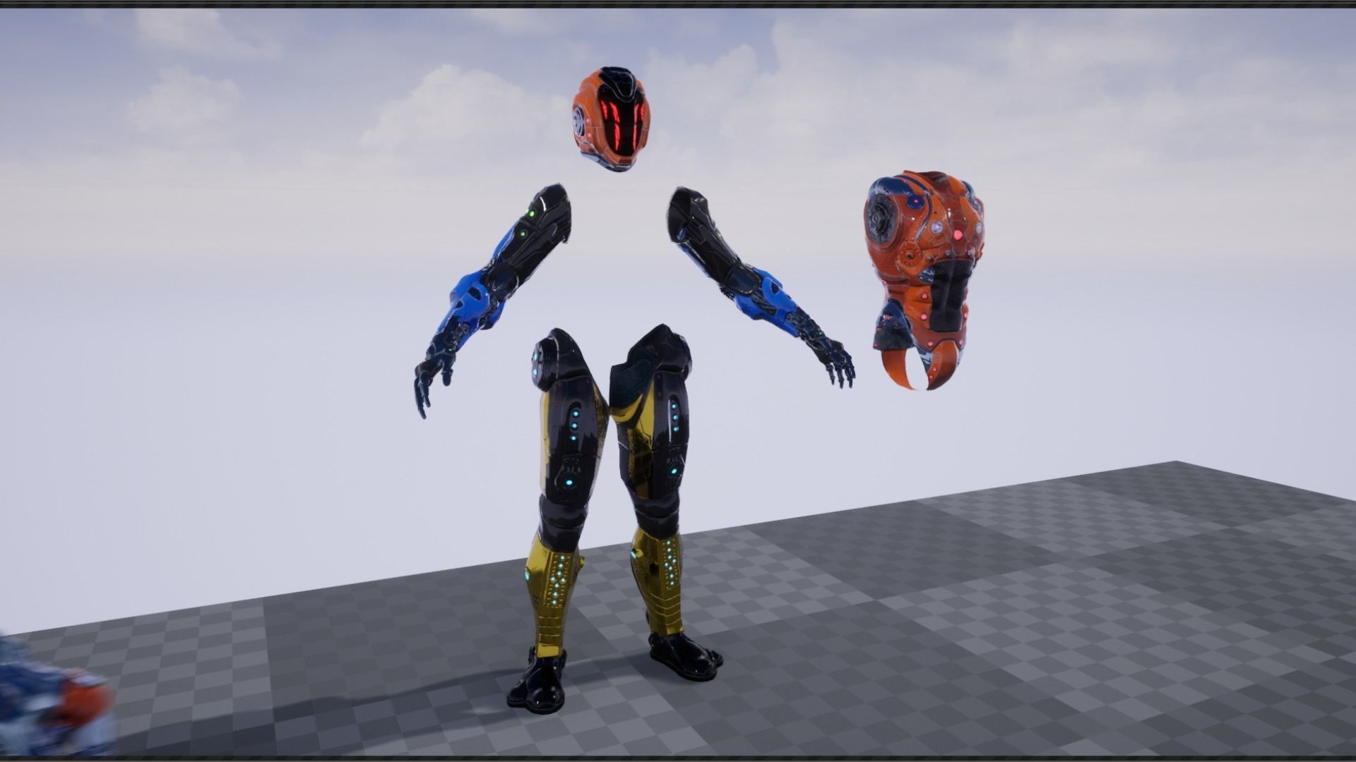 3D model Cyborg humanoid robot VR / AR / low-poly | CGTrader