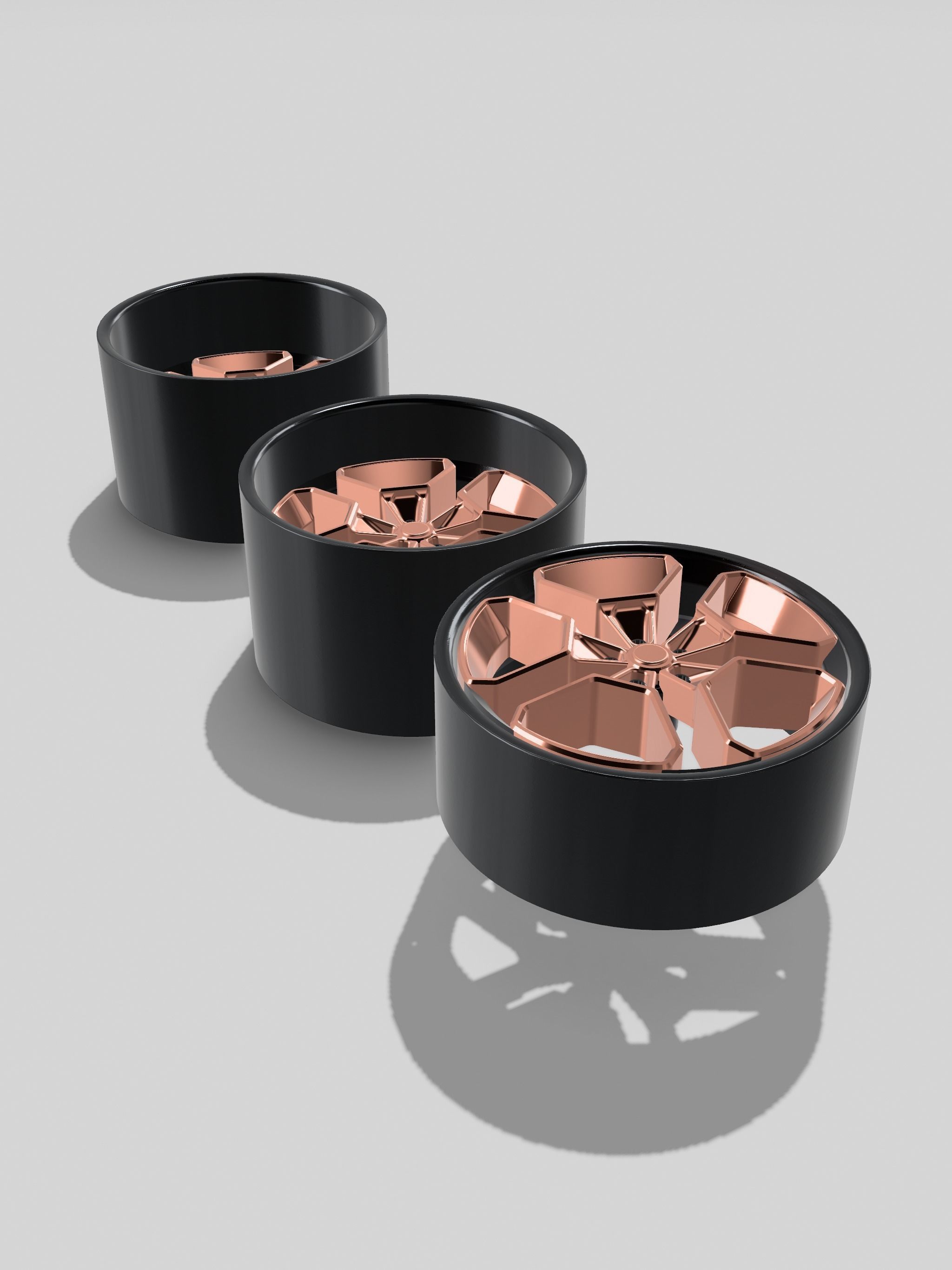 20inch HURACAN Concave Wheels 3 offsets w Tires 3D model 3D printable ...