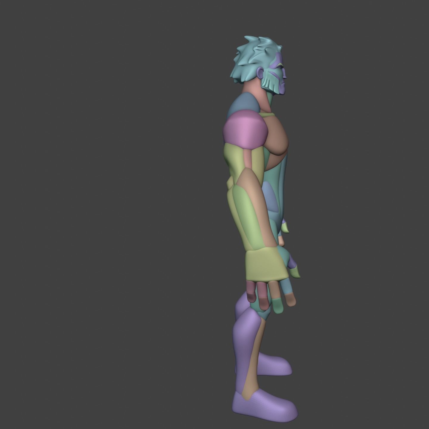 Wolverine Character Blockout 3D model | CGTrader