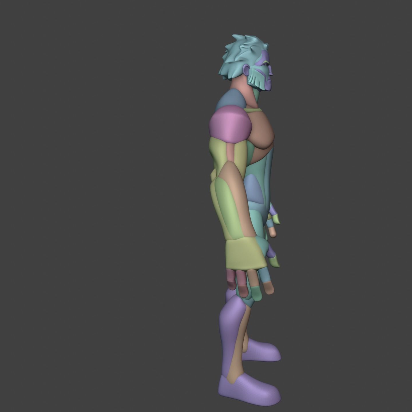 Wolverine Character Blockout 3D model | CGTrader