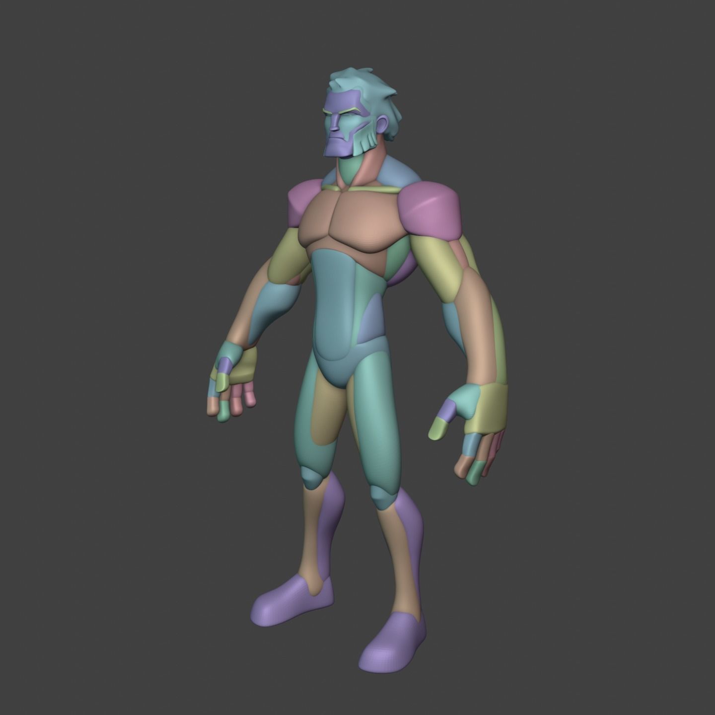 Wolverine Character Blockout 3D model | CGTrader