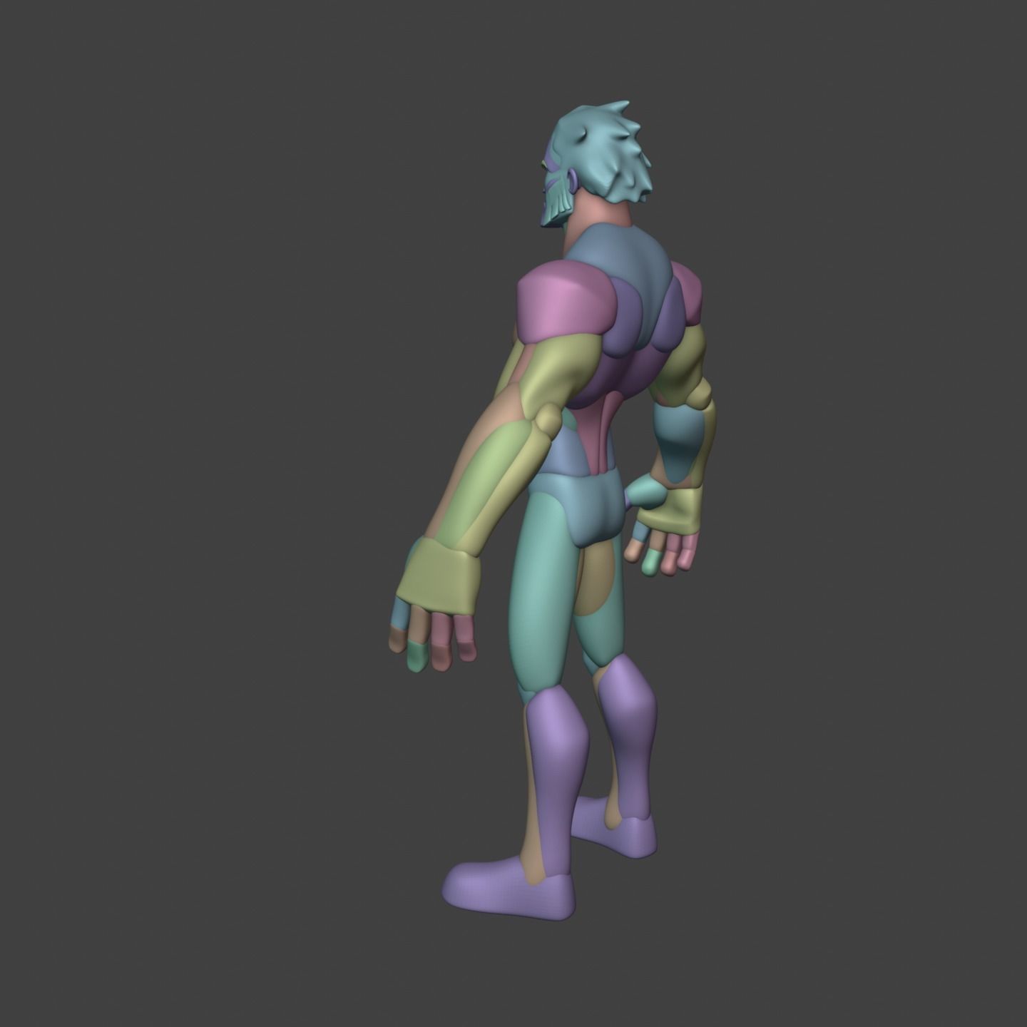 Wolverine Character Blockout 3D model | CGTrader
