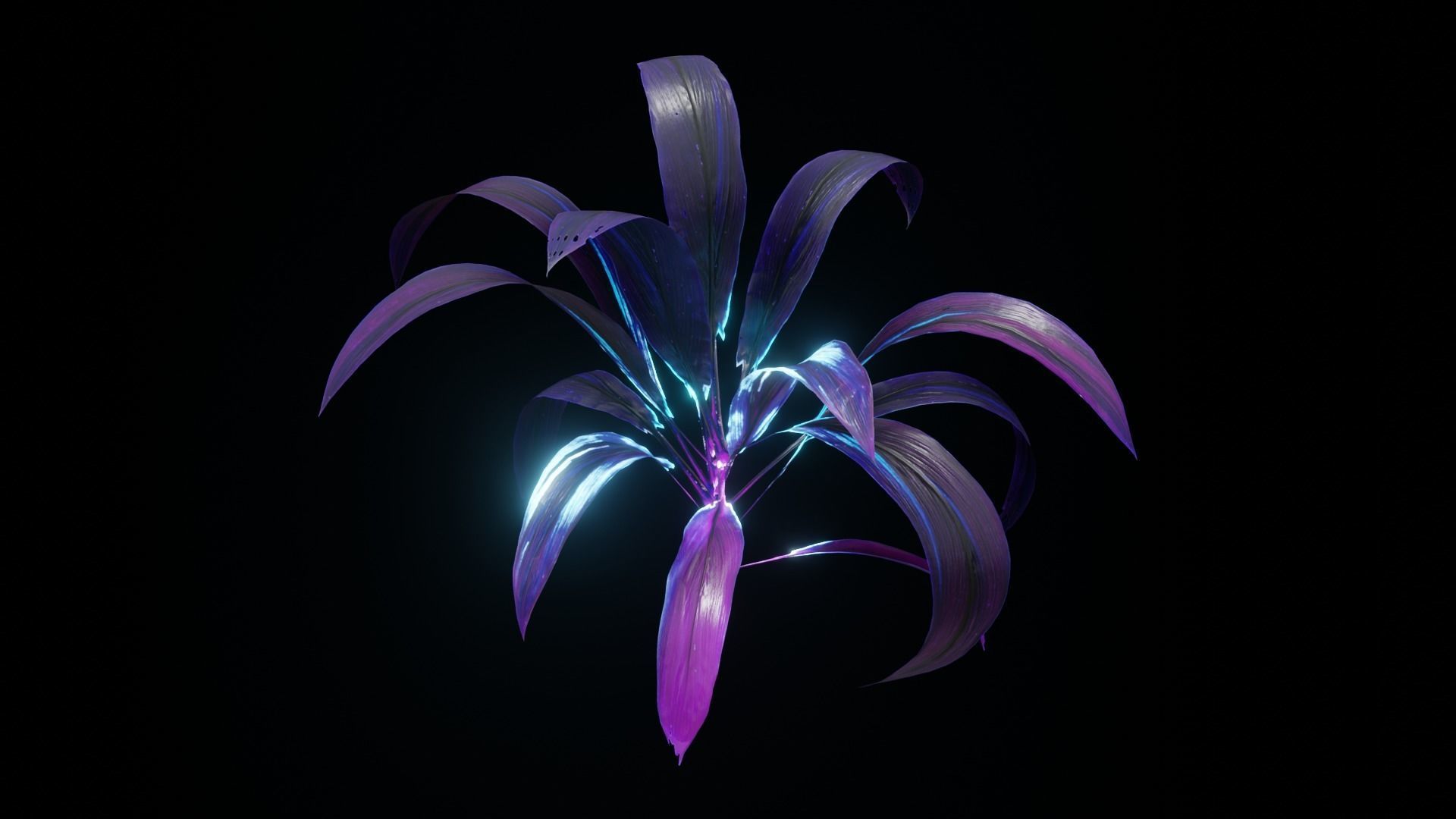 3D model Alien Foliage Plant VR / AR / low-poly | CGTrader