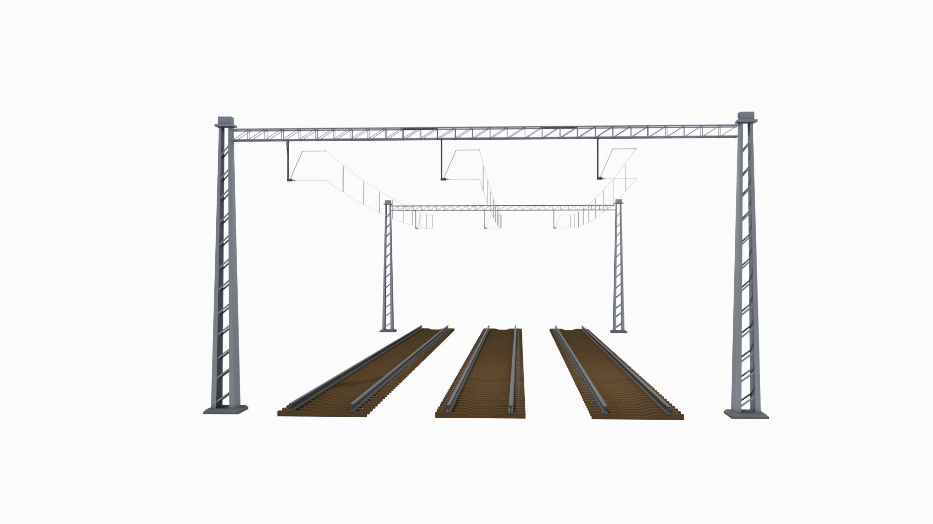 Railway High Traction Gate 3D model | CGTrader