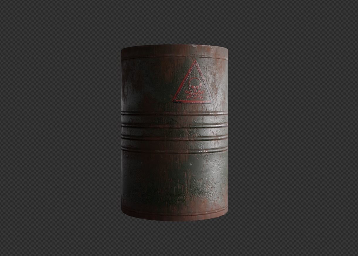 3D model Rusty barell VR / AR / low-poly | CGTrader