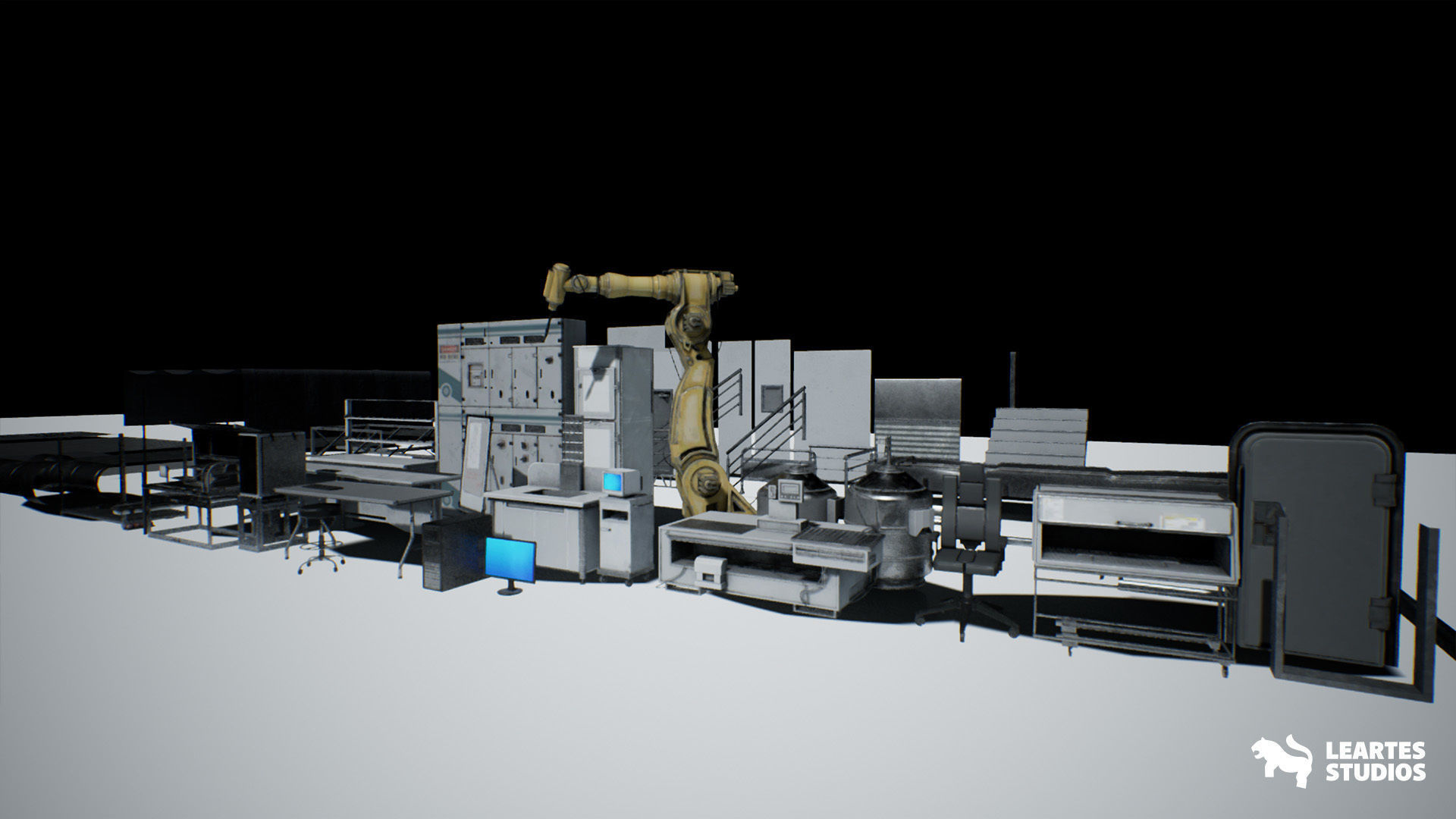 3D model Sci-Fi Laboratory Environment VR / AR / low-poly | CGTrader