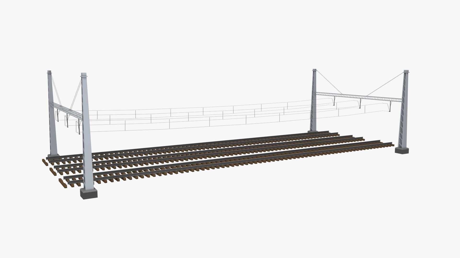 Rail Traction Gate 3D model | CGTrader