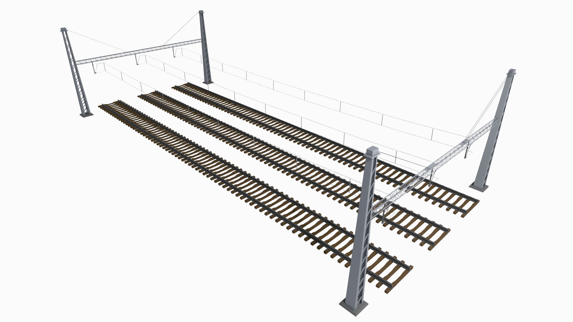 Rail Traction Gate 3D model | CGTrader