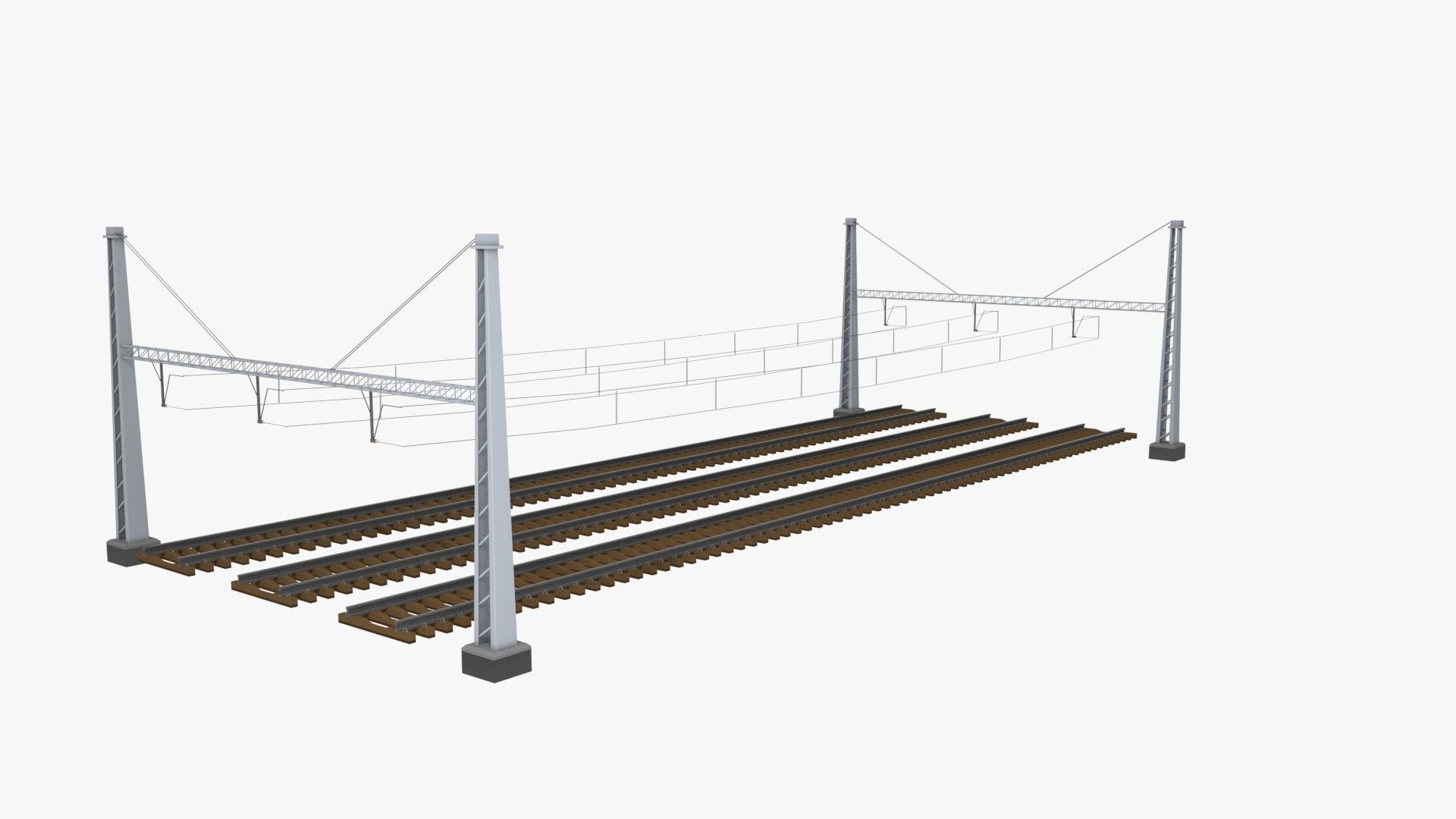 Rail Traction Gate 3D model | CGTrader
