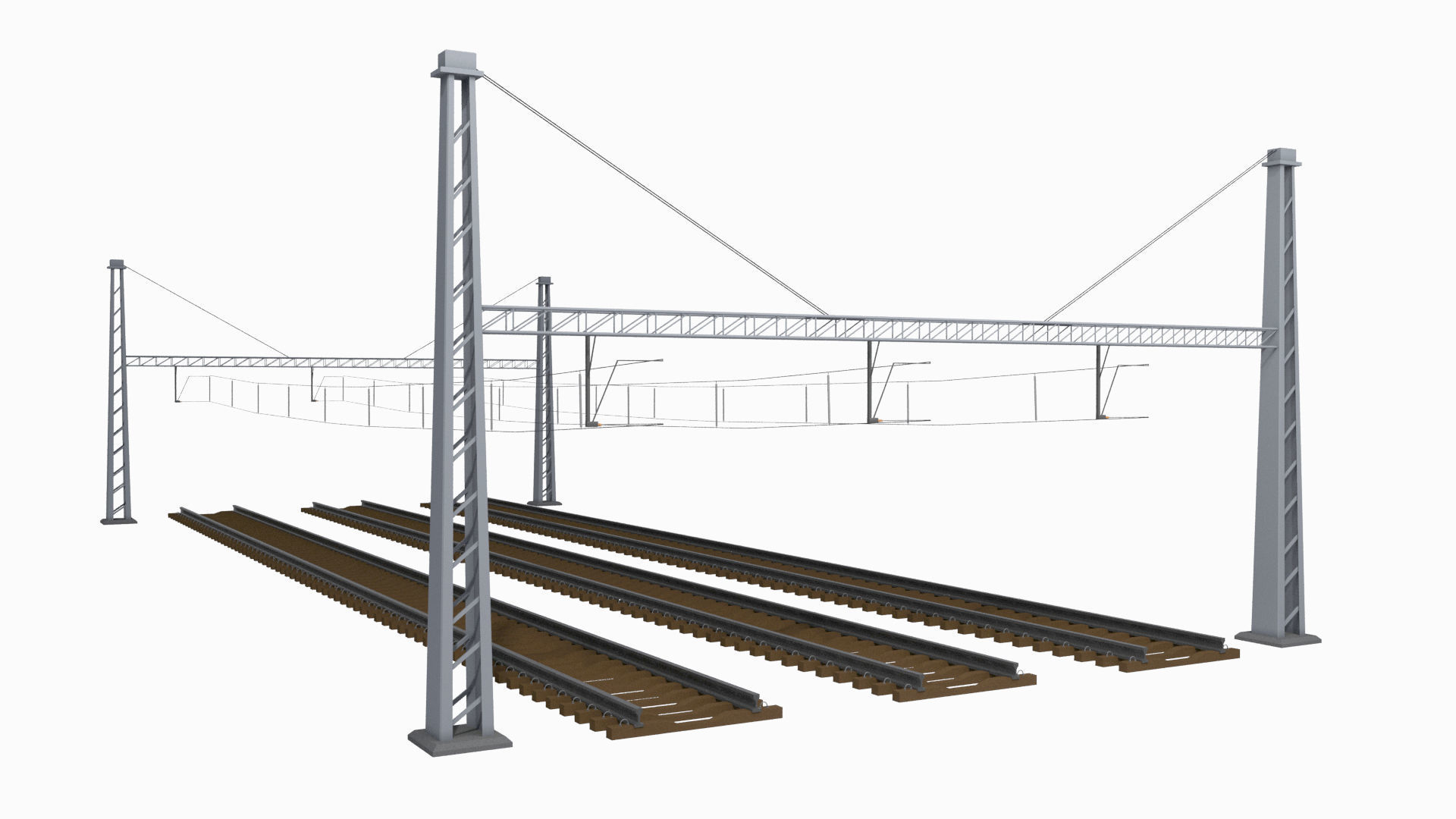 Rail Traction Gate 3D model | CGTrader