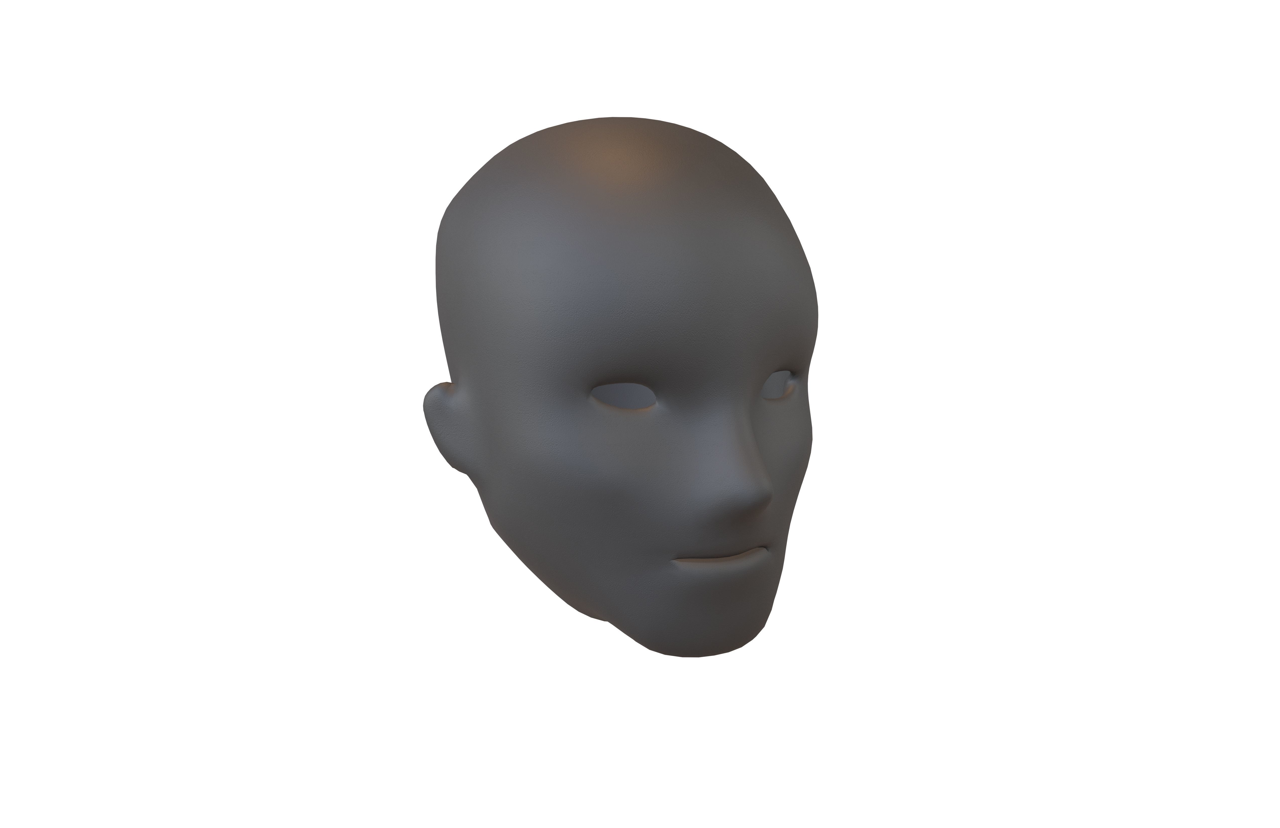 3D model Human Skin Mask v1 006 VR / AR / low-poly | CGTrader