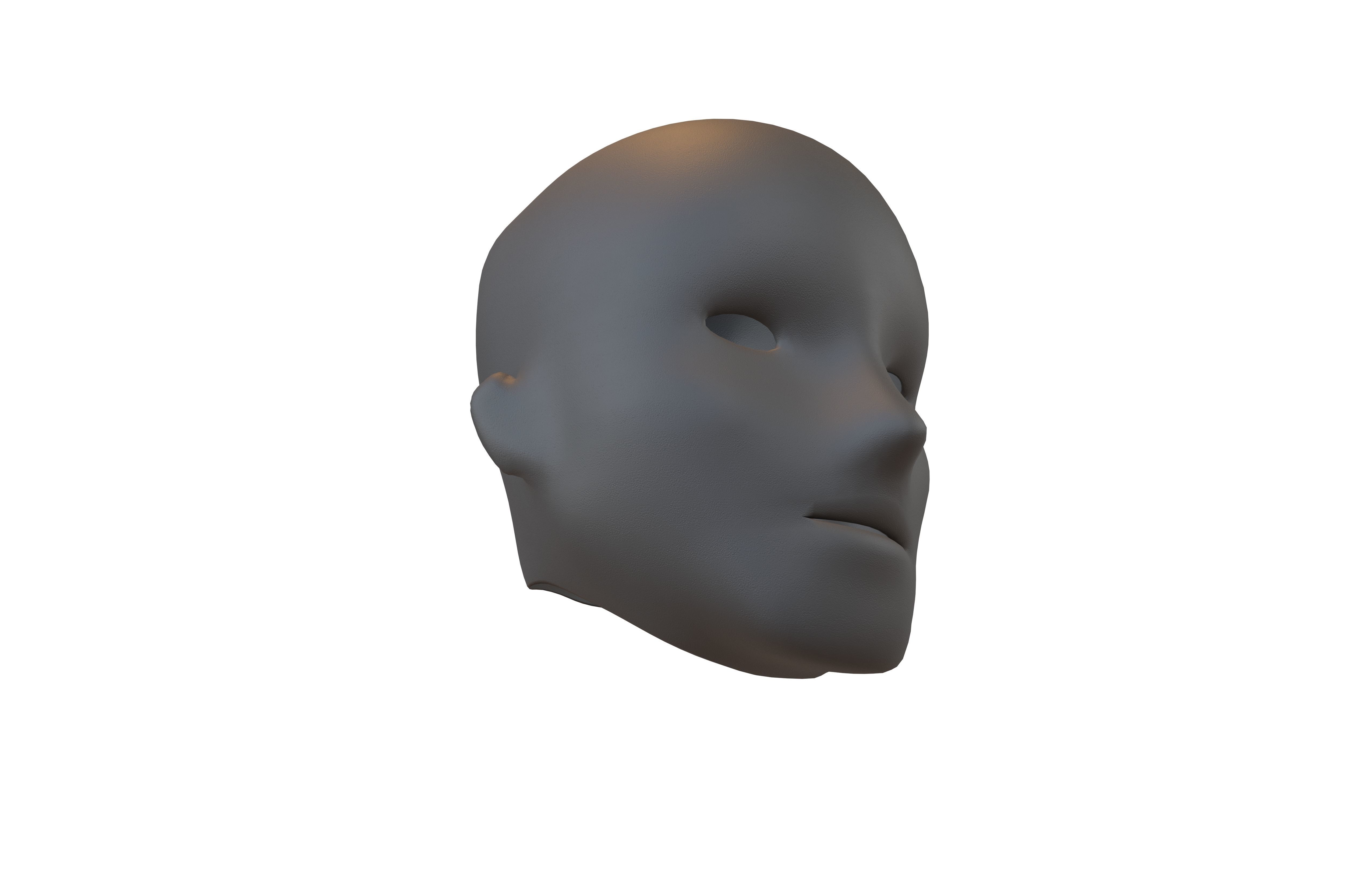 3D model Human Skin Mask v1 006 VR / AR / low-poly | CGTrader