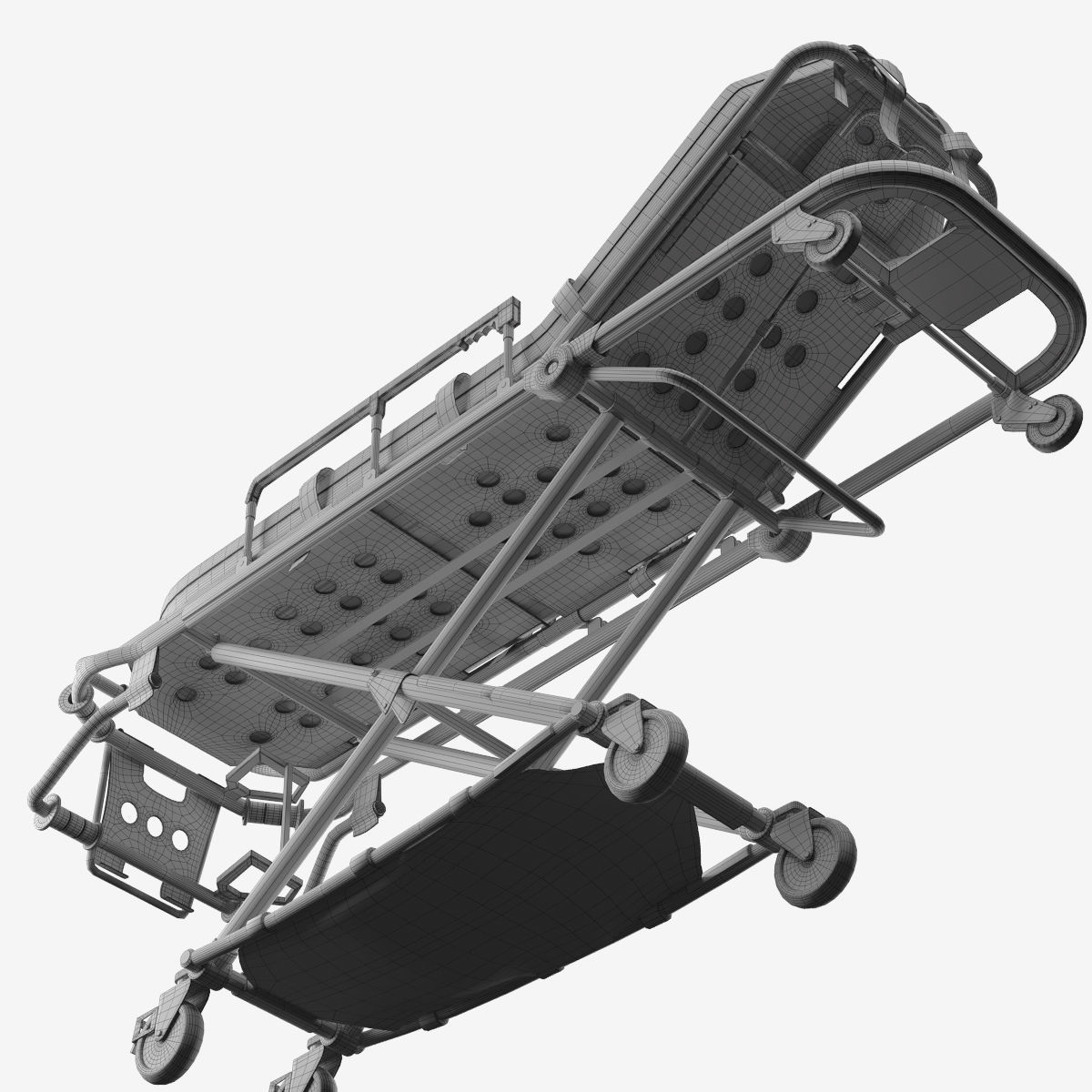 Ambulance stretcher trolley 3D model | CGTrader