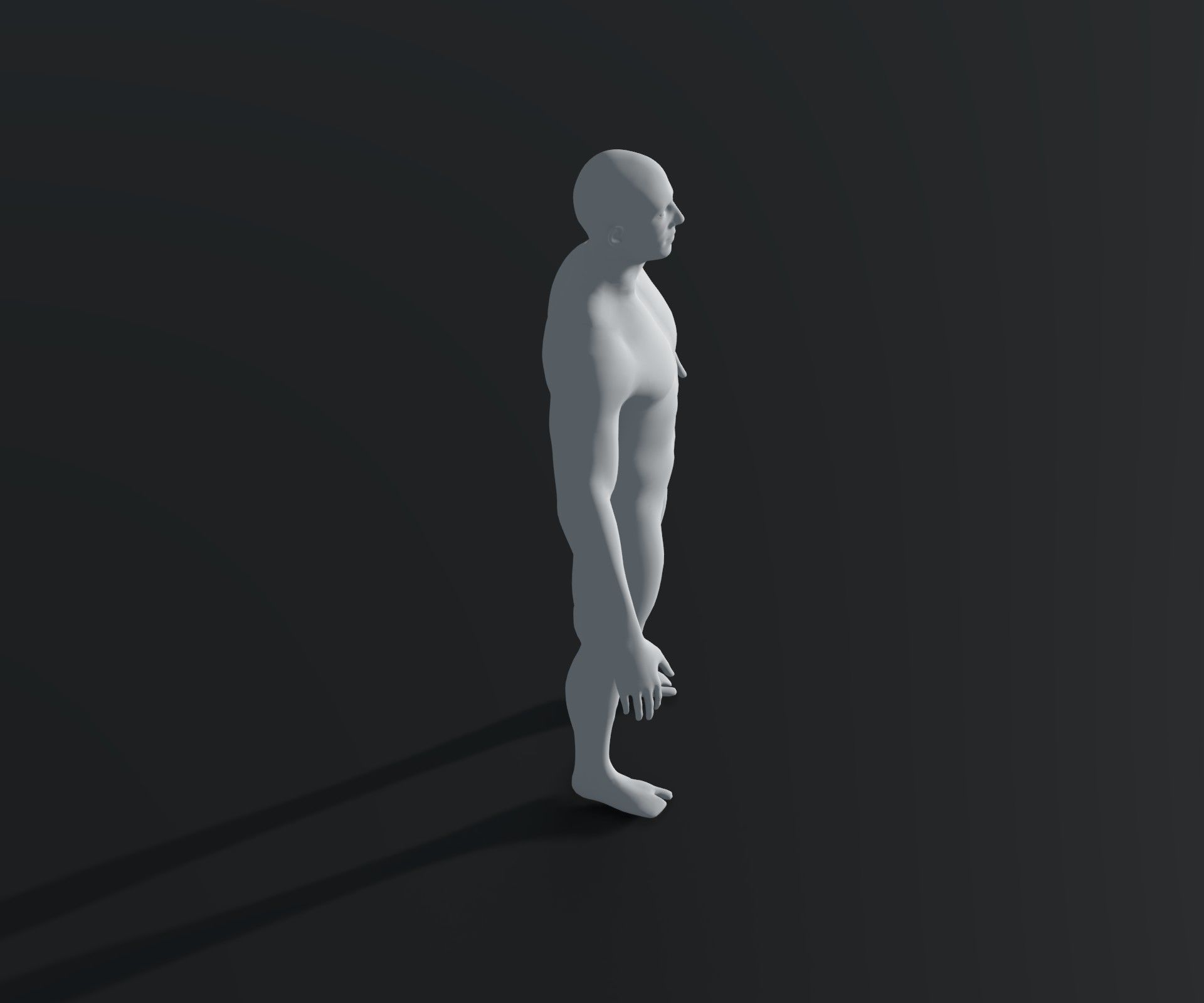 3D model Male Body Base Mesh 28 Animations 3D Model 20k Polygons VR ...