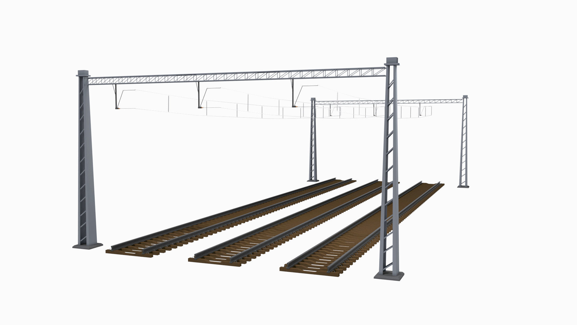 Railway Elements Pack 3D model | CGTrader