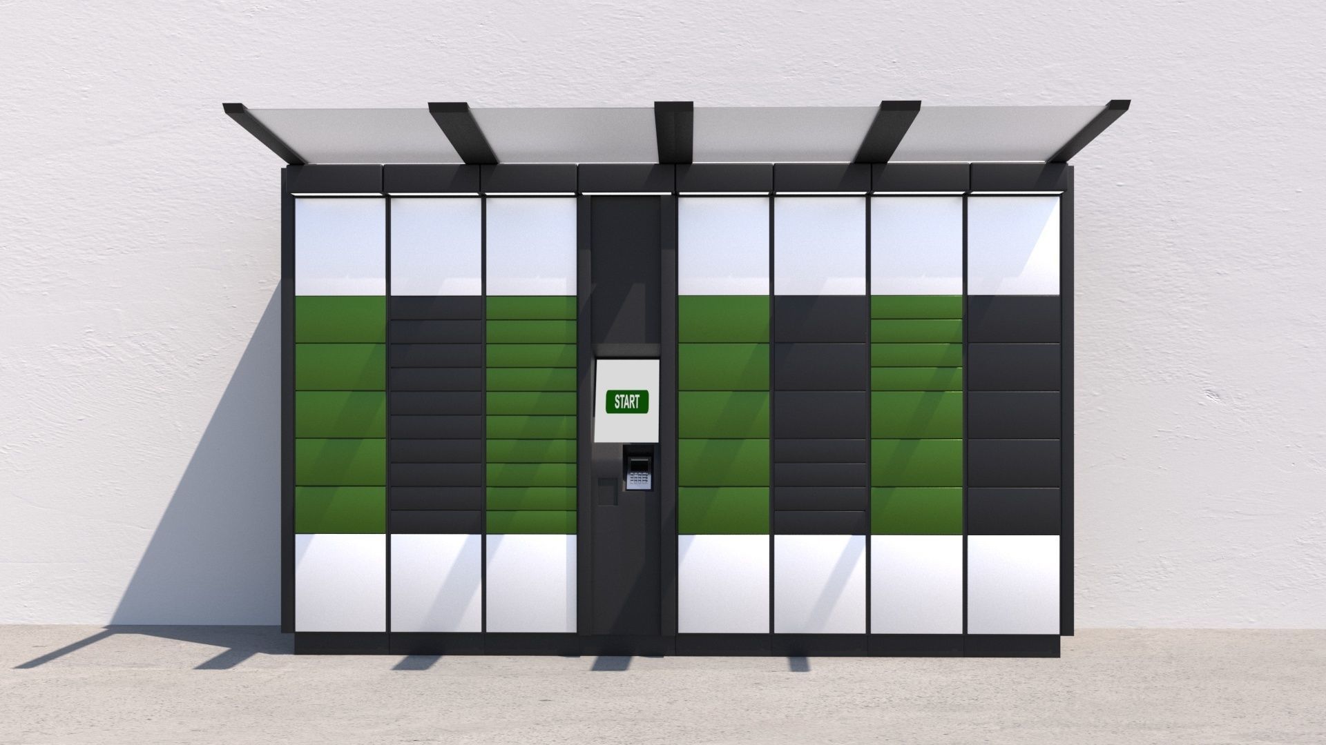 Parcel Locker 3D model | CGTrader