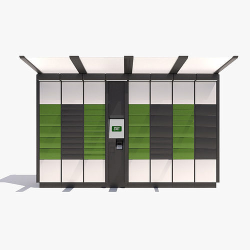 Parcel Locker 3D model | CGTrader