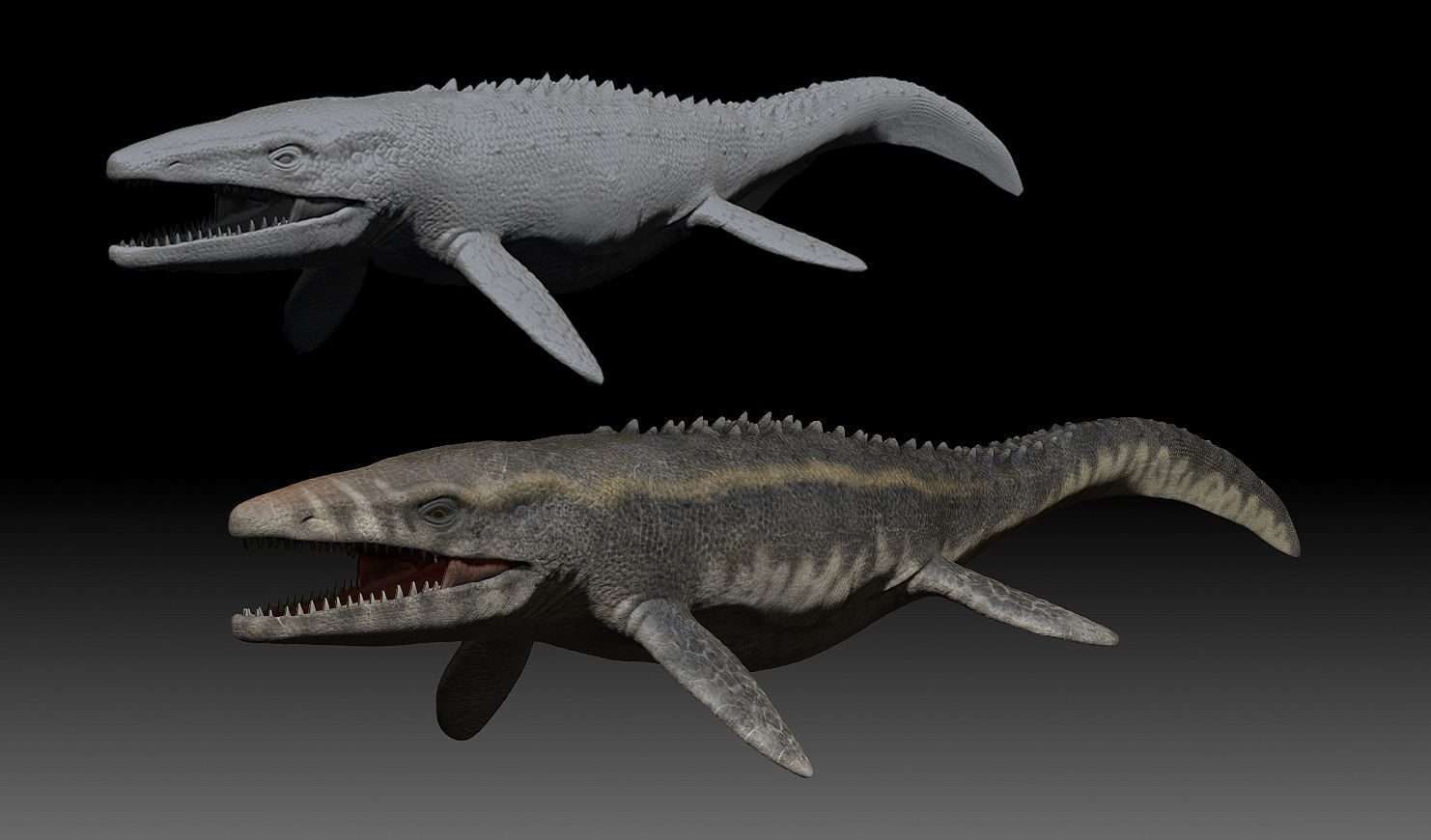 Mosasaurus free 3D model | CGTrader