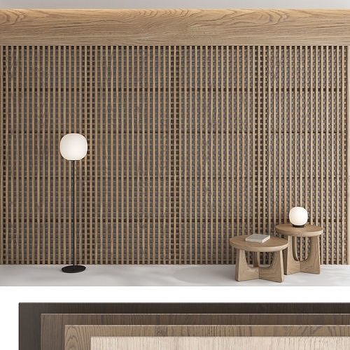 Decorative wall panel set 78 3D model | CGTrader