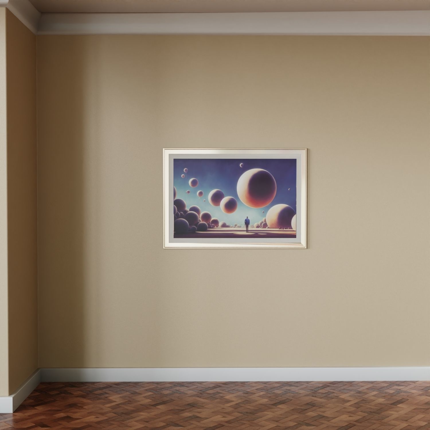 Framed Artwork Surrealist Landscape 2 3D model | CGTrader