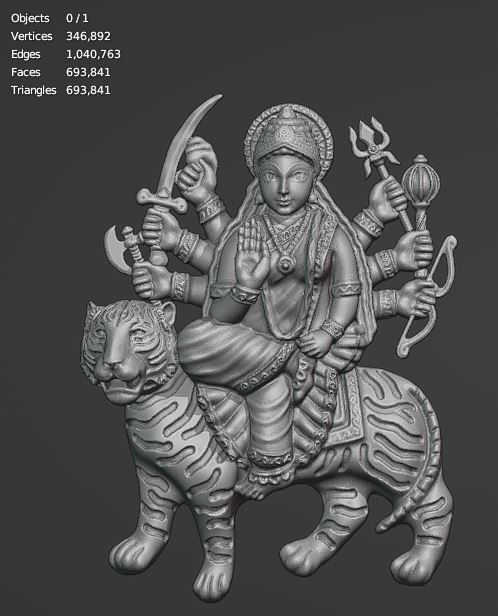 Durga Maa 3D model | CGTrader