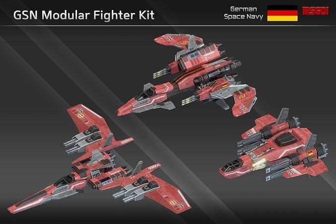 Modular Space Ship Models