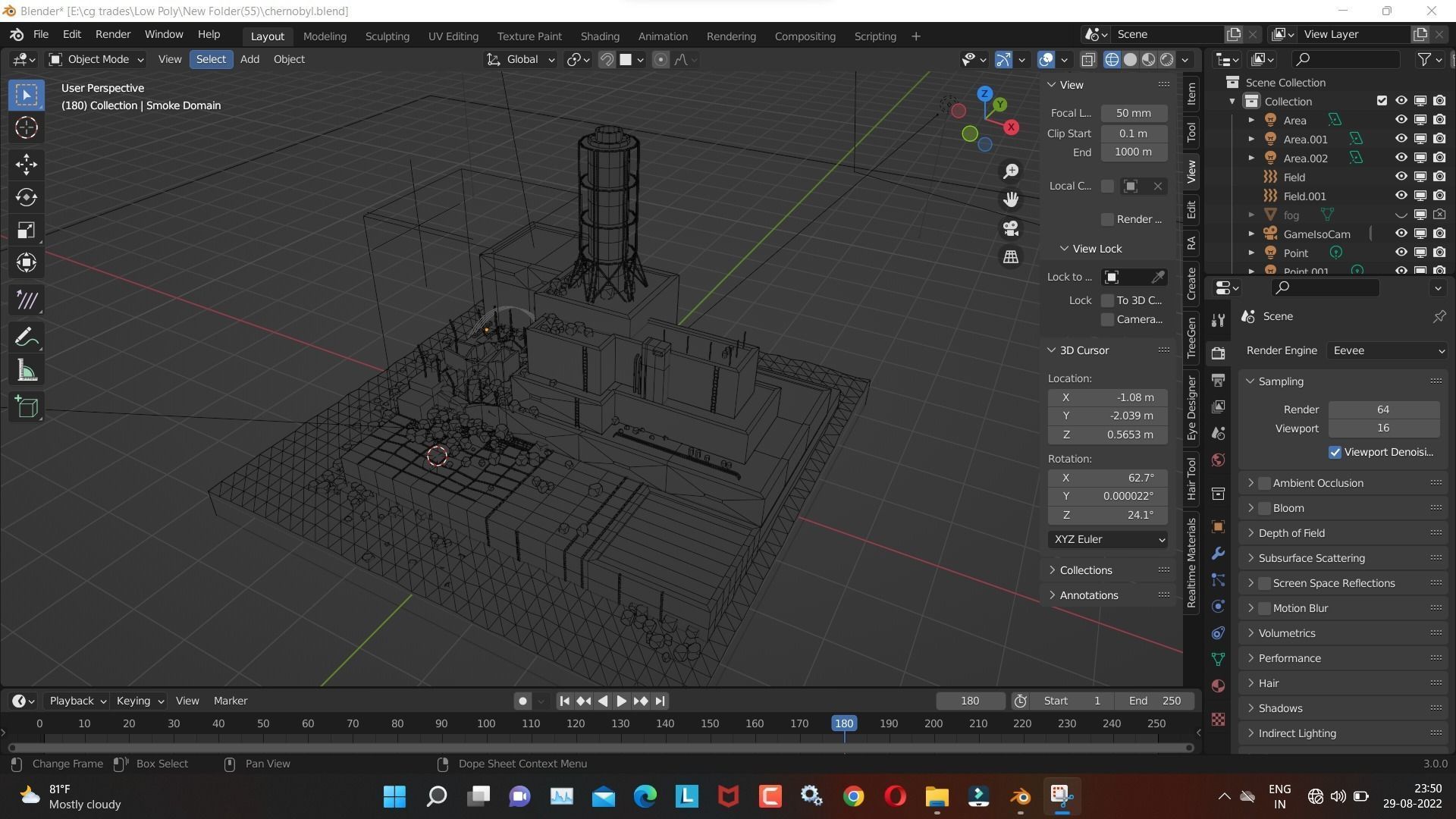 3D model chernobyl 3D Model Render in blender VR / AR / low-poly | CGTrader