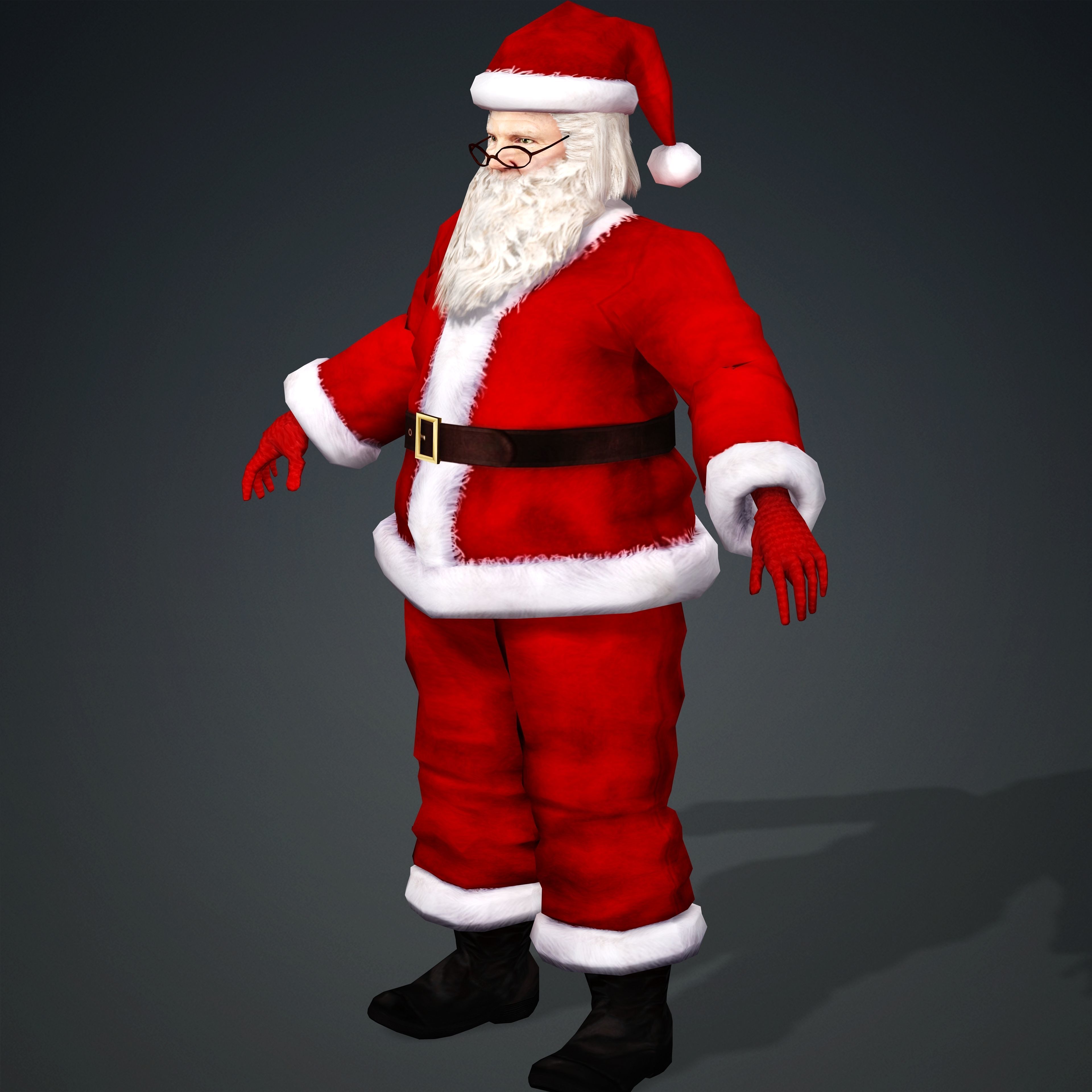 3D model Santa Male VR / AR / low-poly | CGTrader
