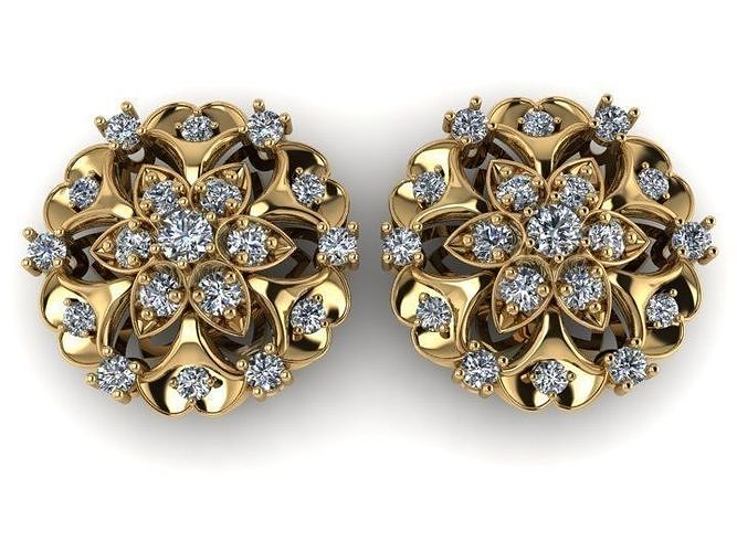 Earrings 3D model 3D printable | CGTrader