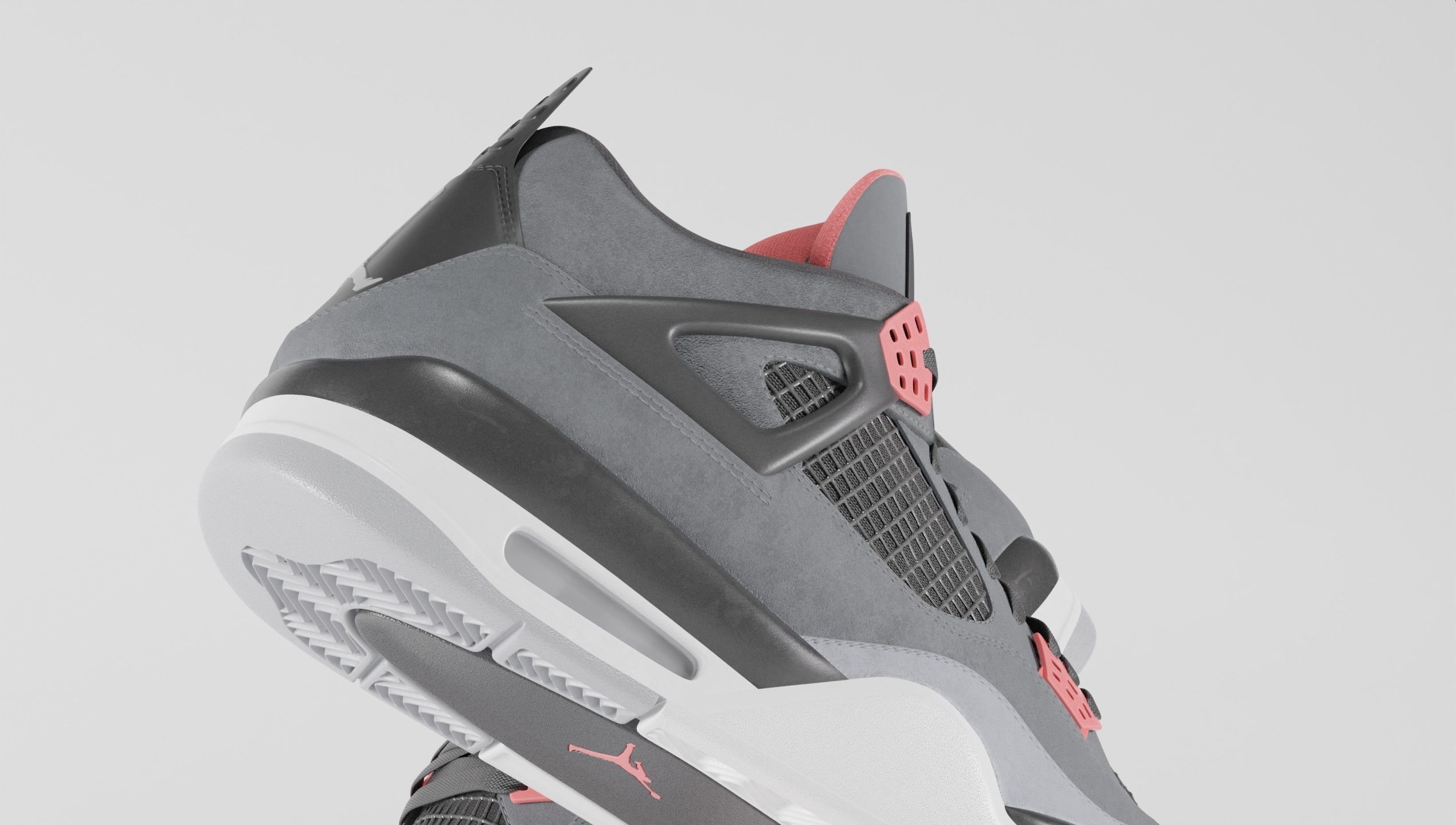 3D model Jordan 4 Retro Infrared VR / AR / low-poly | CGTrader