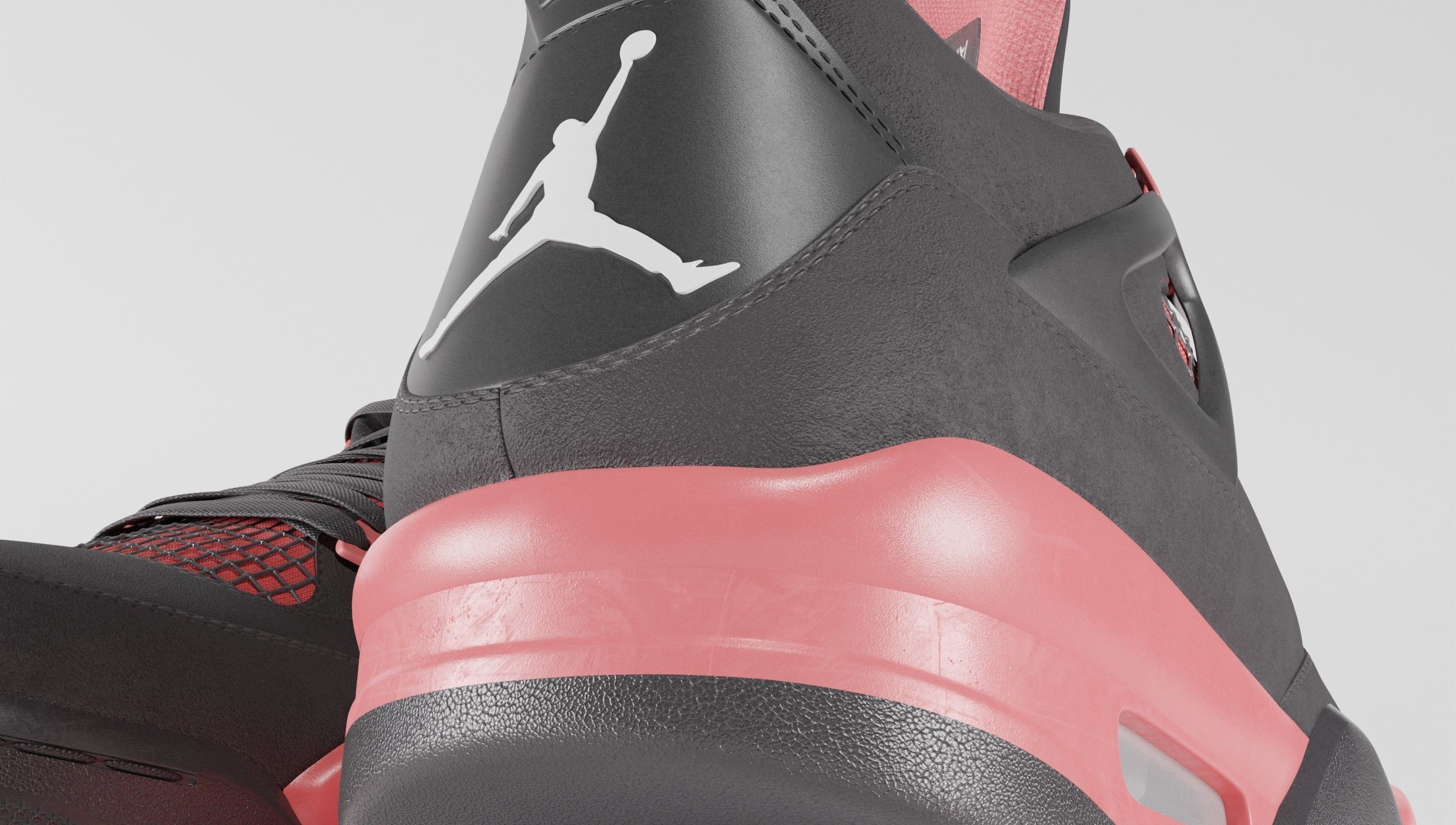 3D model Jordan 4 Retro Red Thunder VR / AR / low-poly | CGTrader