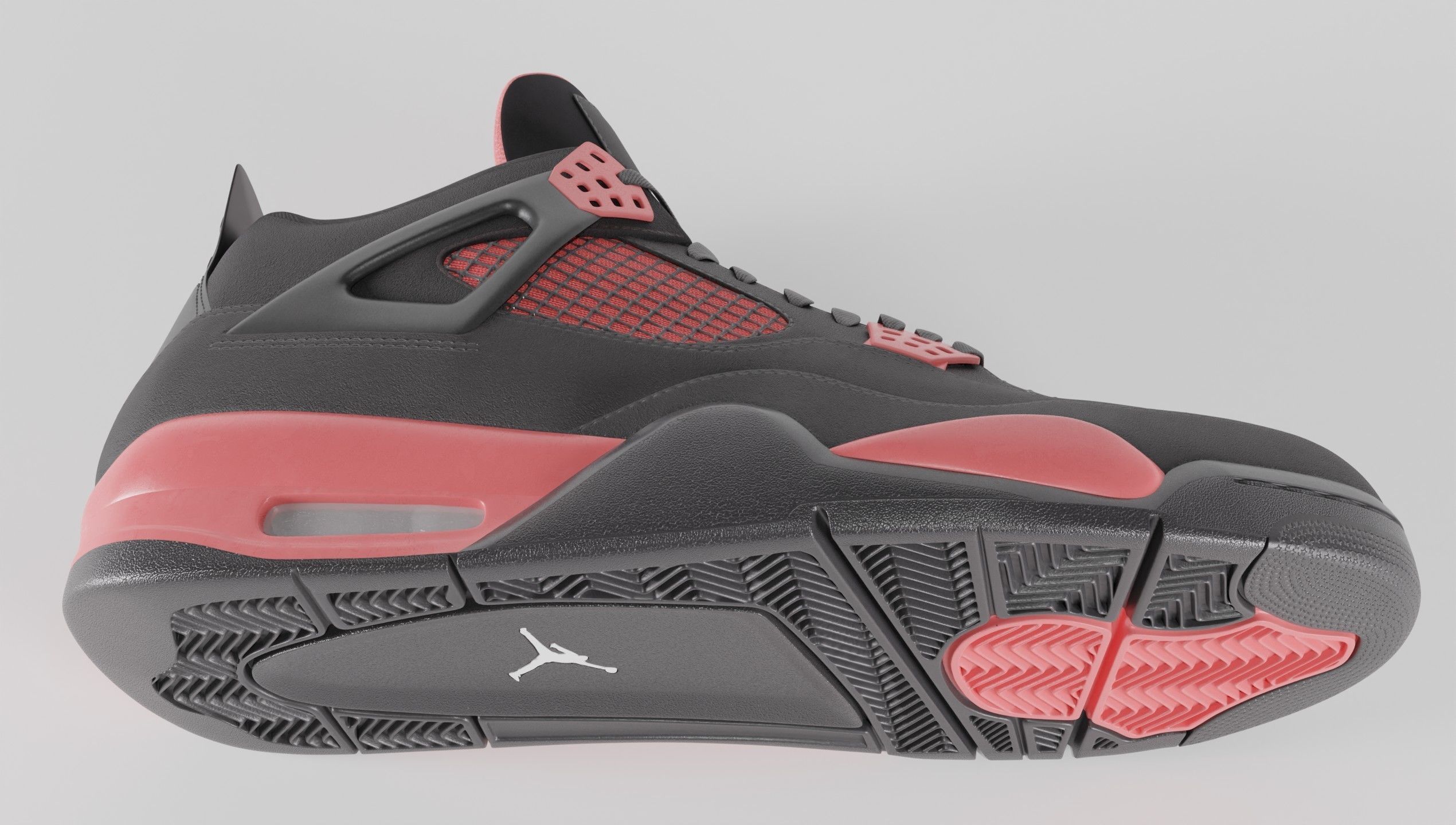 3D model Jordan 4 Retro Red Thunder VR / AR / low-poly | CGTrader
