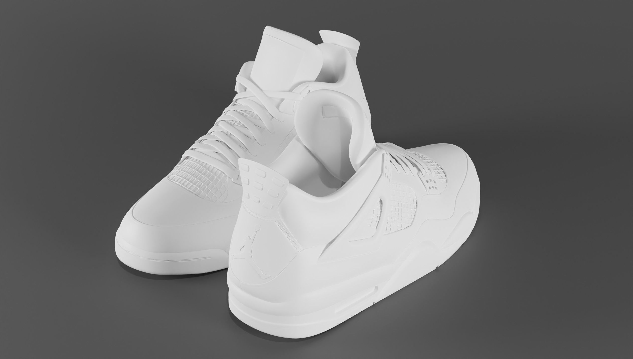 3D model Jordan 4 Retro Red Thunder VR / AR / low-poly | CGTrader