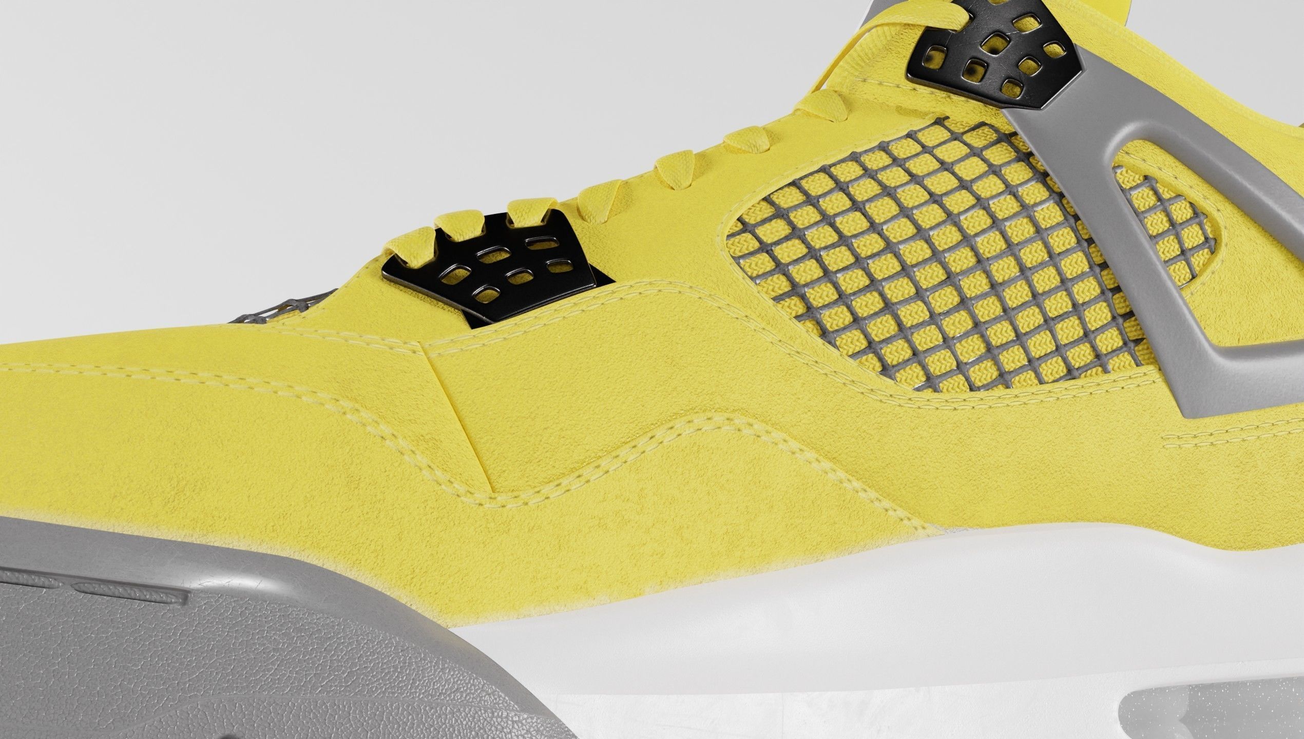 3D model Jordan 4 Retro Lightning VR / AR / low-poly | CGTrader
