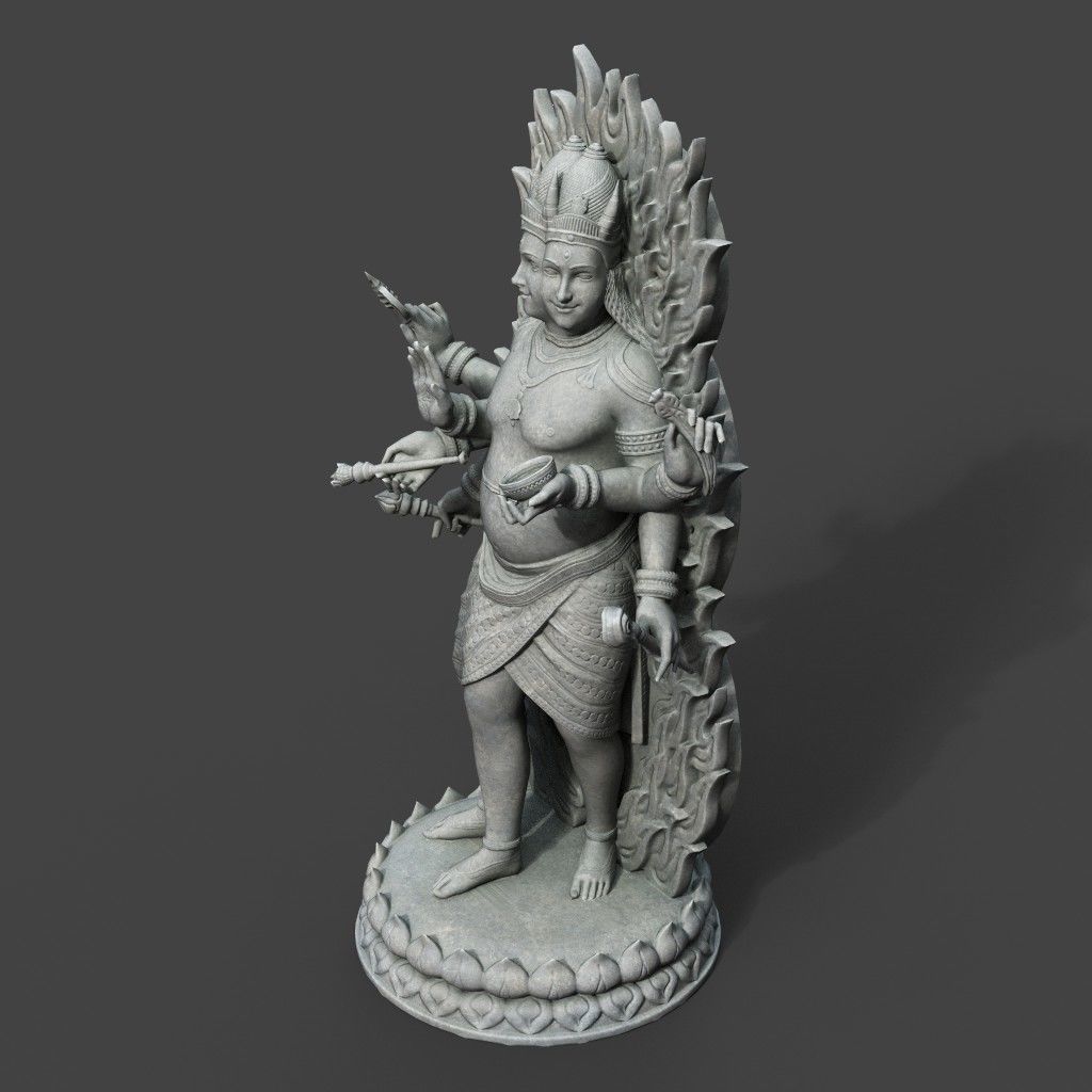 3D model Hindu God Statue 16K HD Texture - 220826 VR / AR / low-poly ...