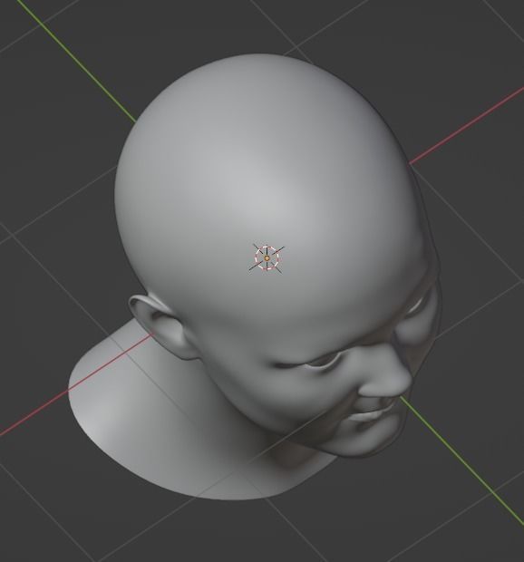 Simple Head Model 3D model rigged | CGTrader